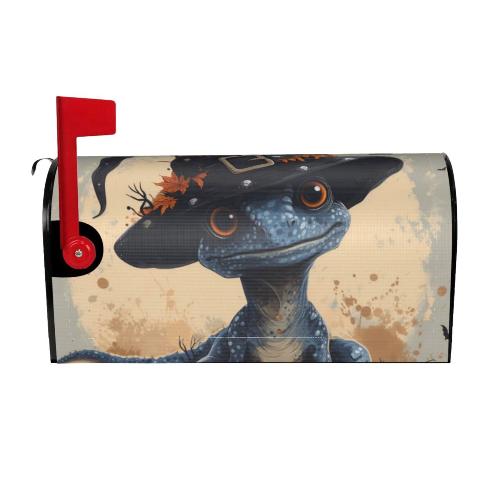 Mailbox Covers Magnetic Standard Size - Halloween Witch Hat Lizard ...