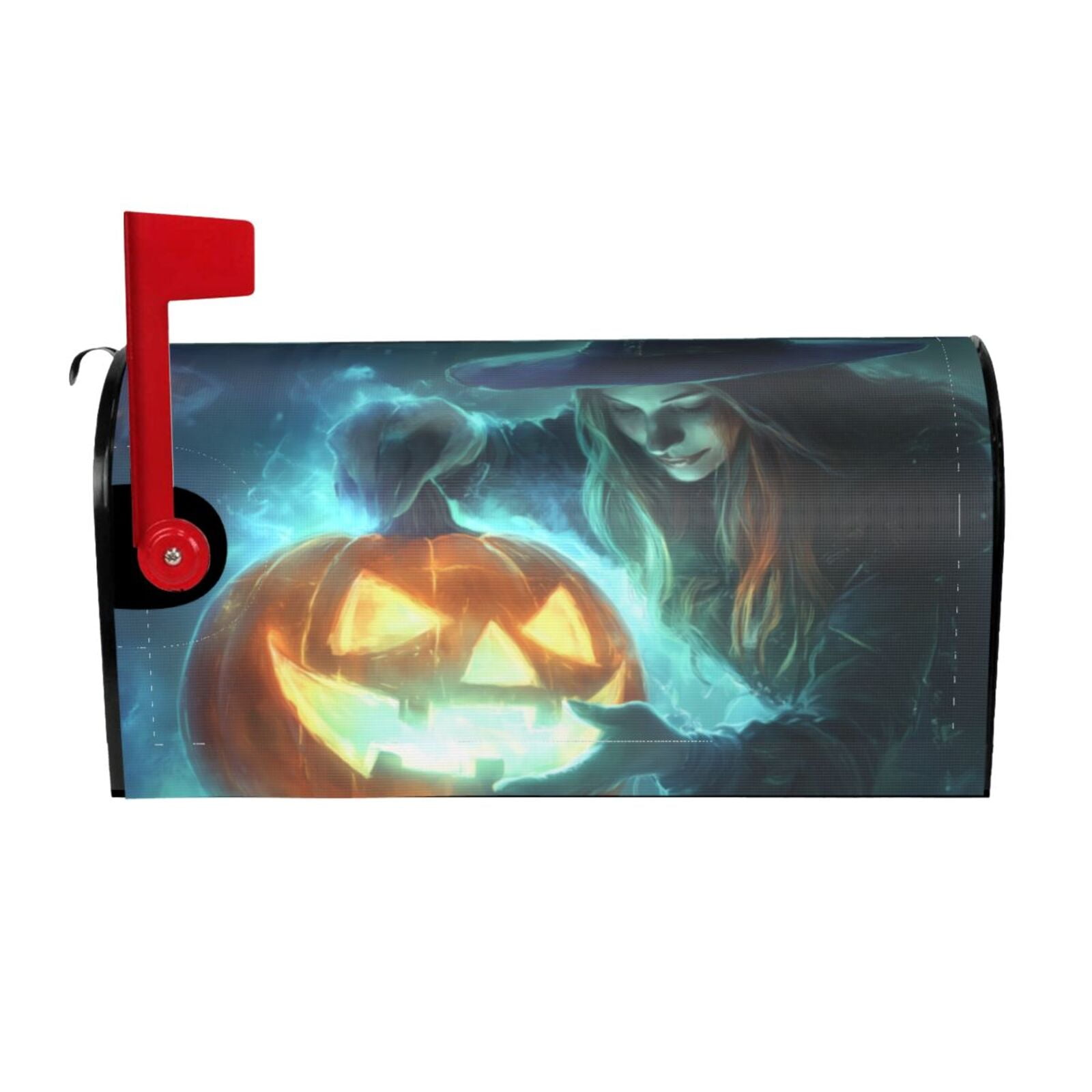 Mailbox Covers Magnetic Standard Size - Halloween Witch Mysterious ...