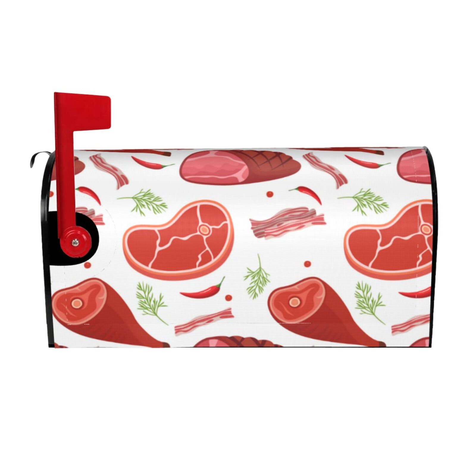 Mailbox Covers Magnetic Standard Size - Ham Bacon Print Waterproof Mailbox Wraps Magnetic ...