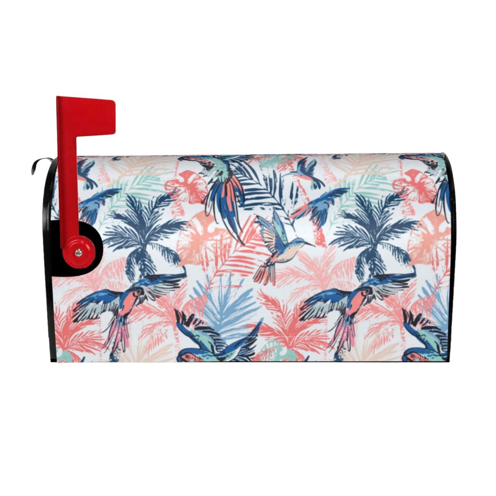 Mailbox Covers Magnetic Standard Size - Hand Drawn Cute Parrot Bird ...