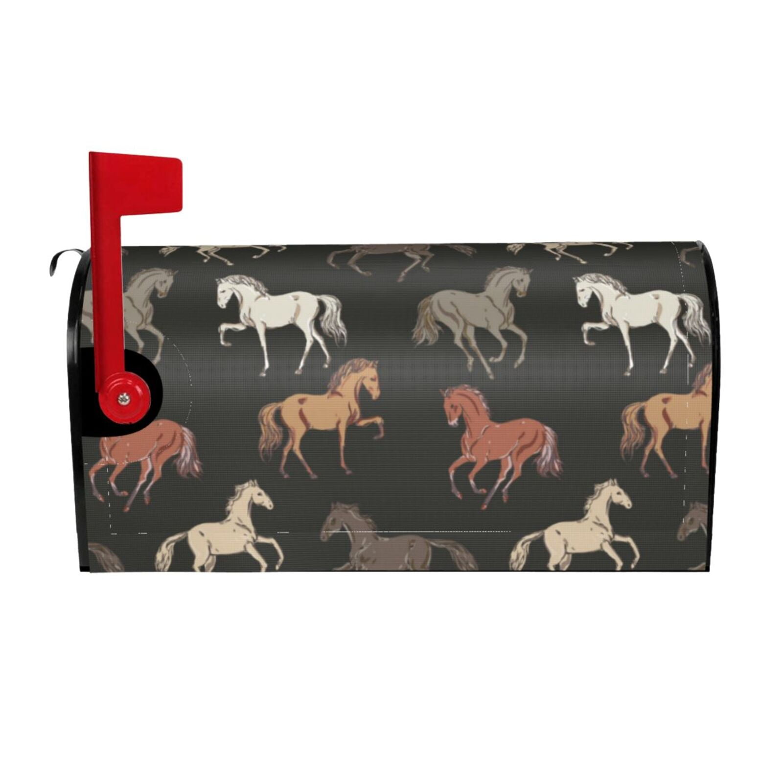 Mailbox Covers Magnetic Standard Size - Hand Drawn Modern Cool Horse_A ...