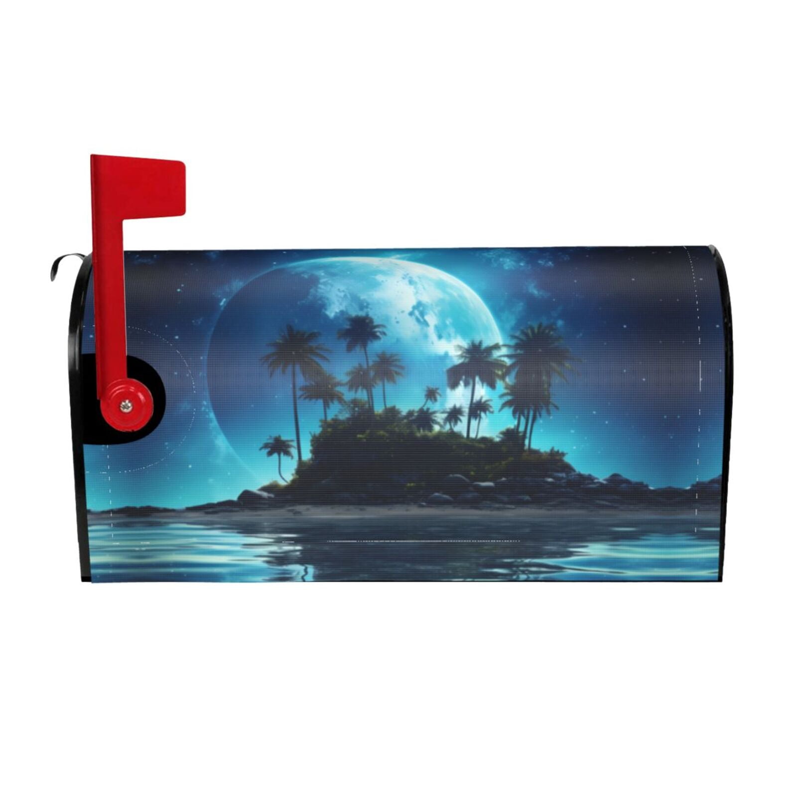 Mailbox Covers Magnetic Standard Size - Hawaiian Beach Pirate Moon ...