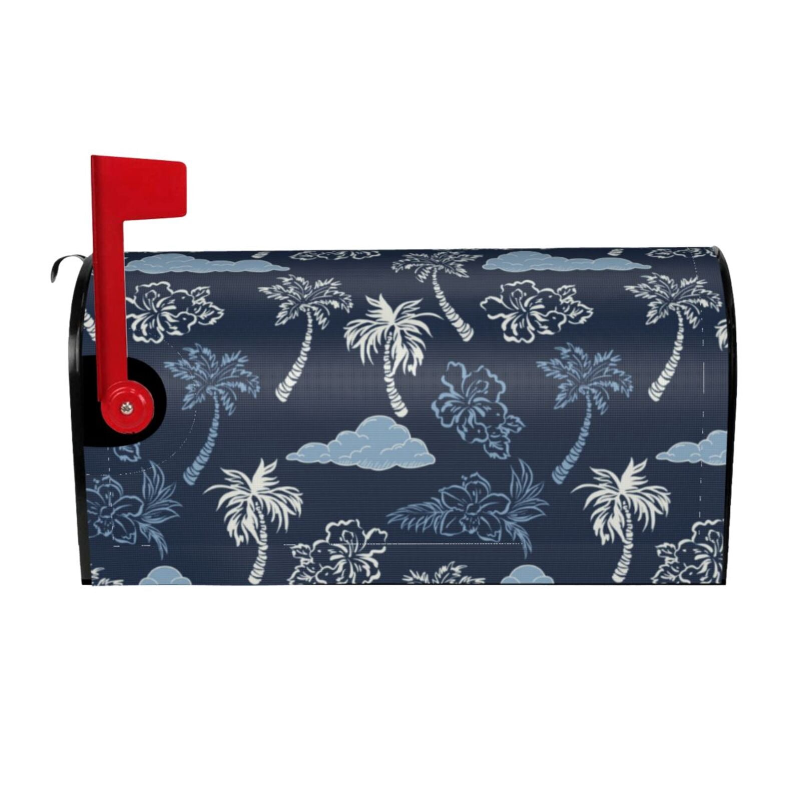 Mailbox Covers Magnetic Standard Size - Hawaiian Blue Style Waterproof ...