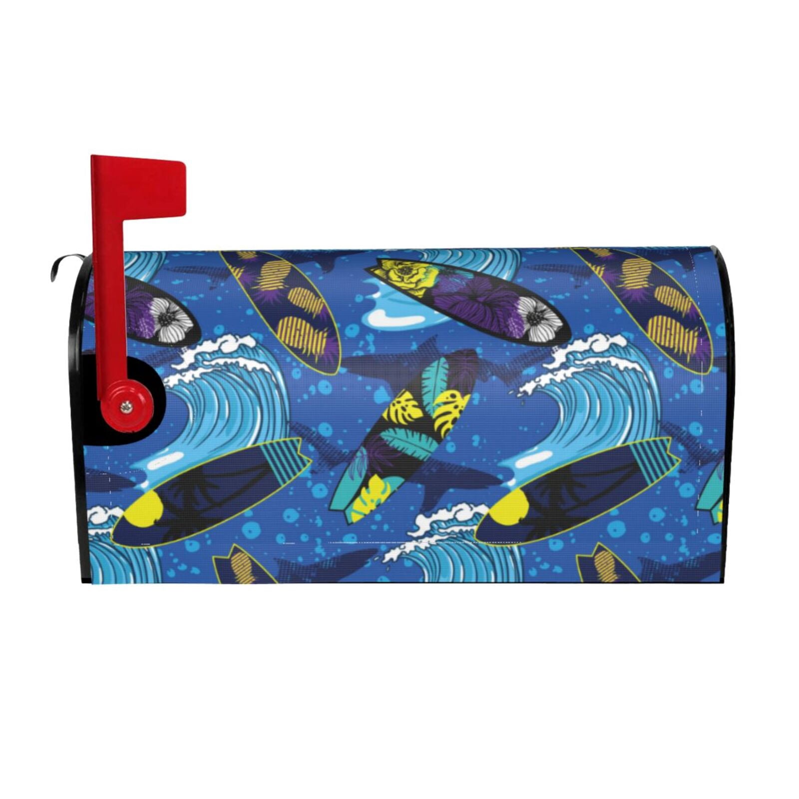 Mailbox Covers Magnetic Standard Size - Hawaiian Flower Pineapple ...