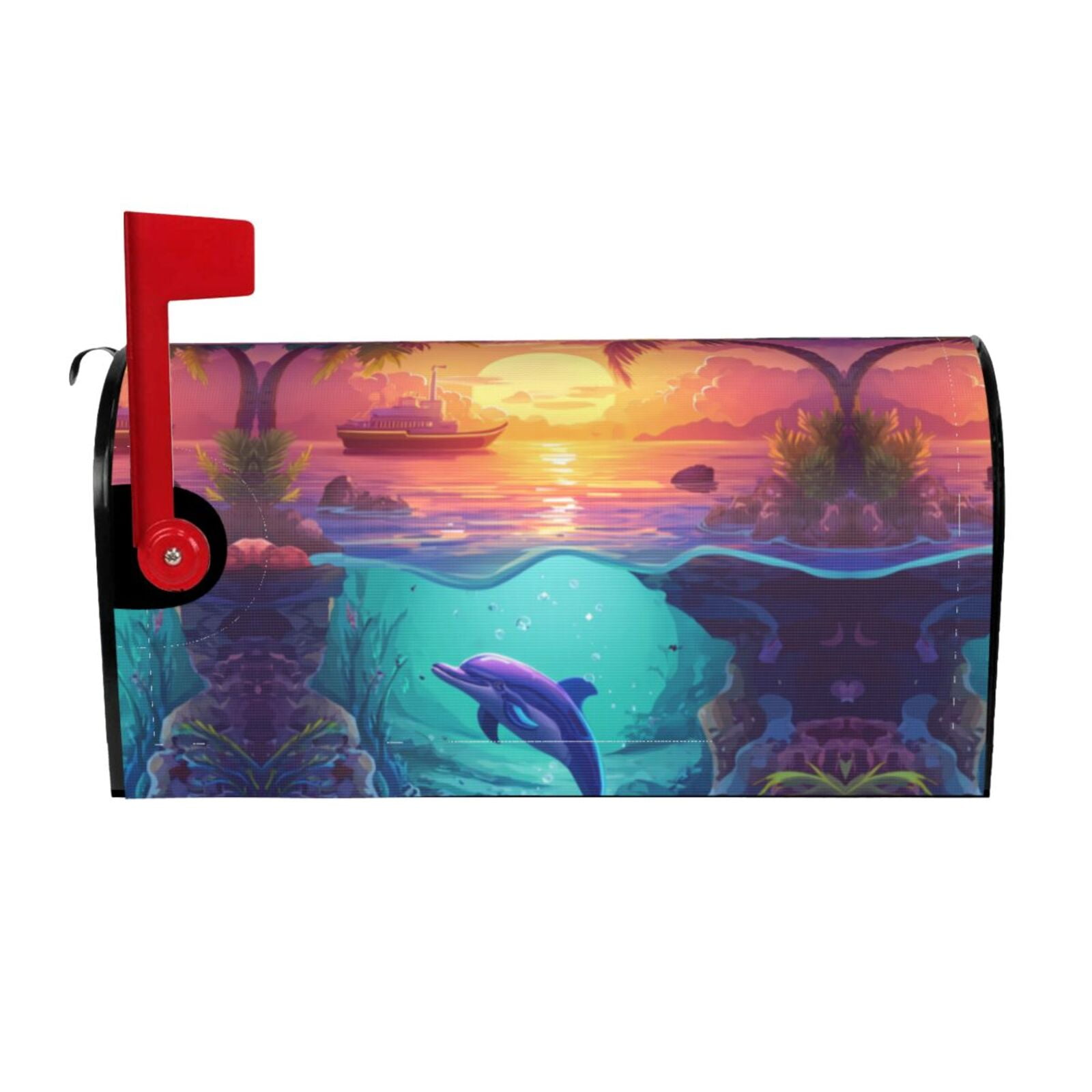 Mailbox Covers Magnetic Standard Size - Hawaiian Island Dolphin ...