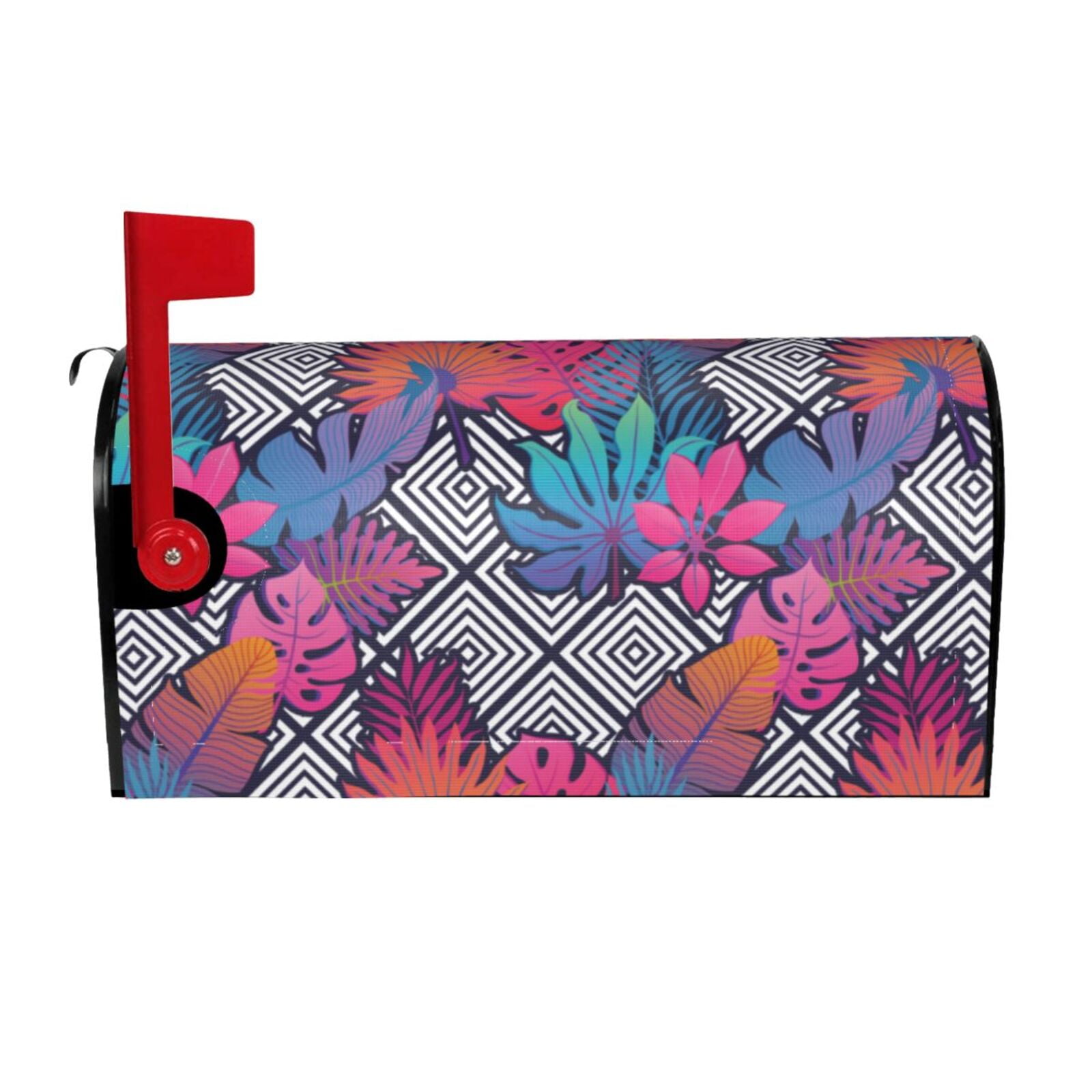 Mailbox Covers Magnetic Standard Size - Hawaiian Style Colorful ...