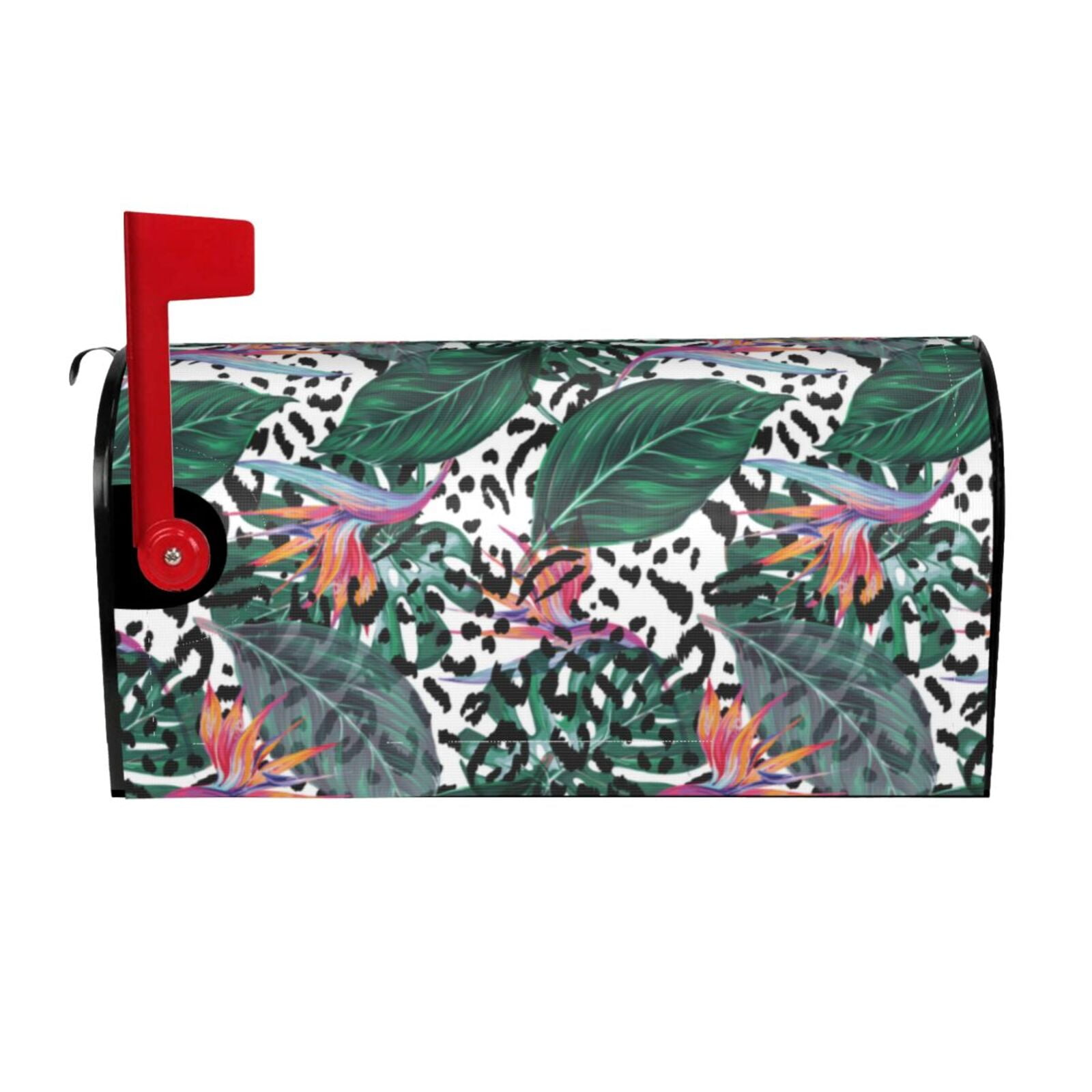 Mailbox Covers Magnetic Standard Size - Hawaiian Style Green Leaves ...