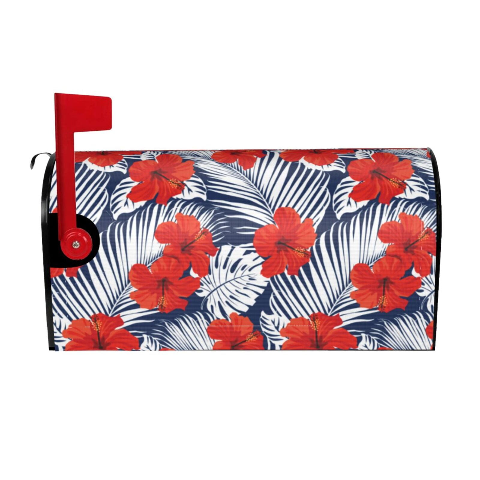 Mailbox Covers Magnetic Standard Size - Hawaiian Style Palm Leaves ...