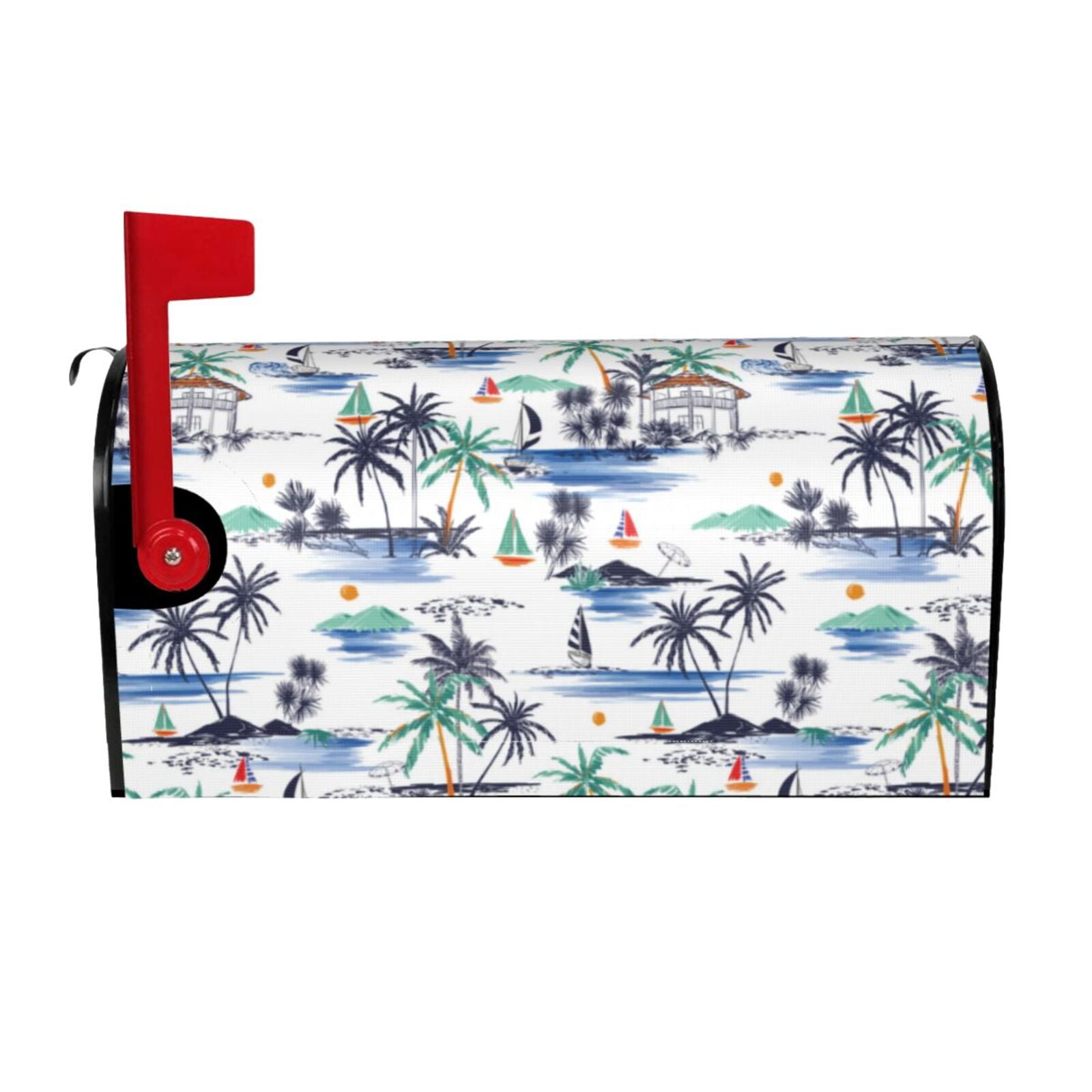 Mailbox Covers Magnetic Standard Size - Hawaiian Style Sailboat ...