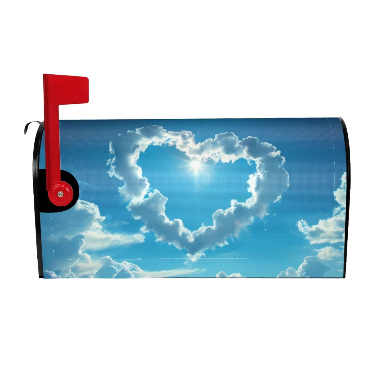 Mailbox Covers Magnetic Standard Size - Heart Shaped Cloud Waterproof ...