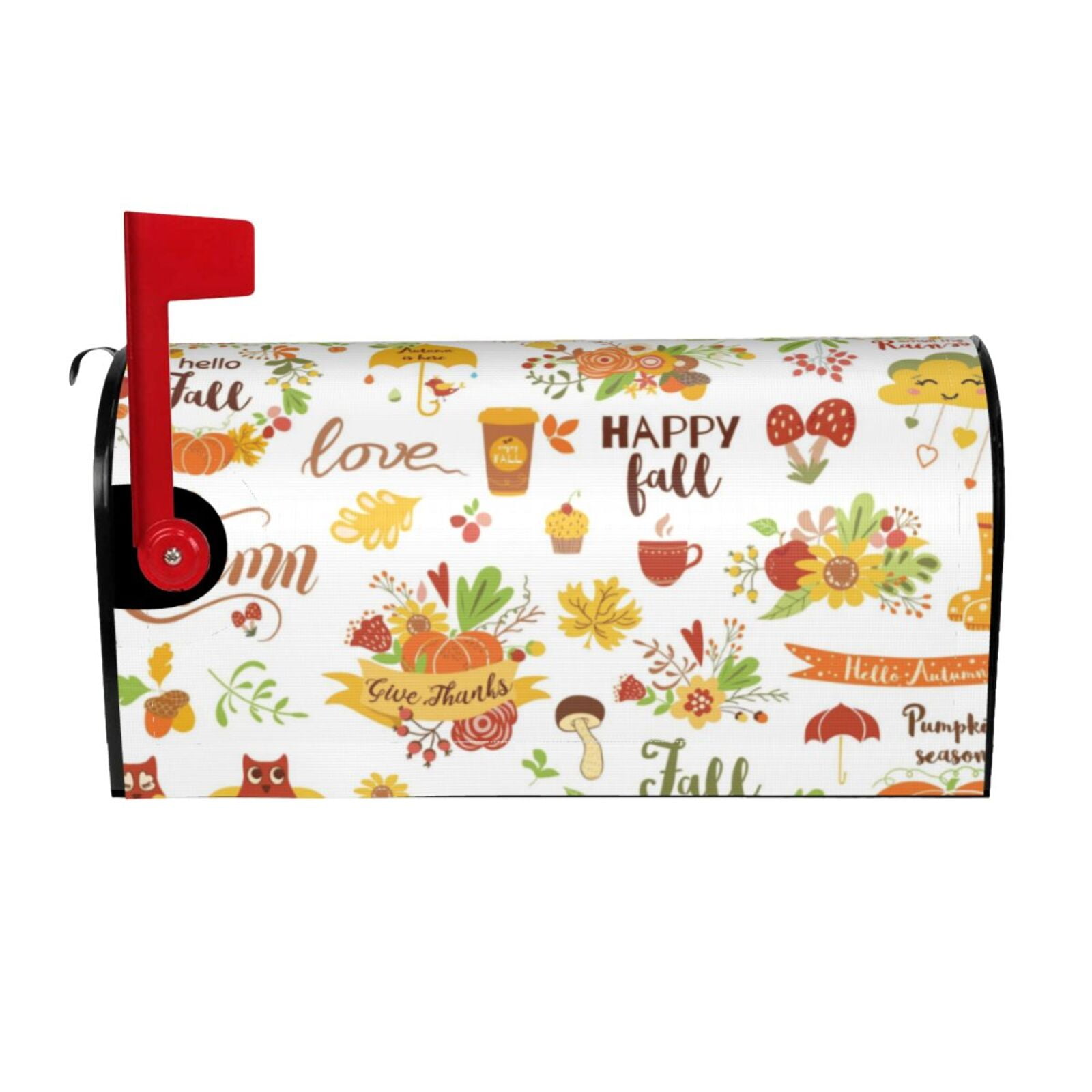 Mailbox Covers Magnetic Standard Size - Hello Fall Autumn Is Here ...