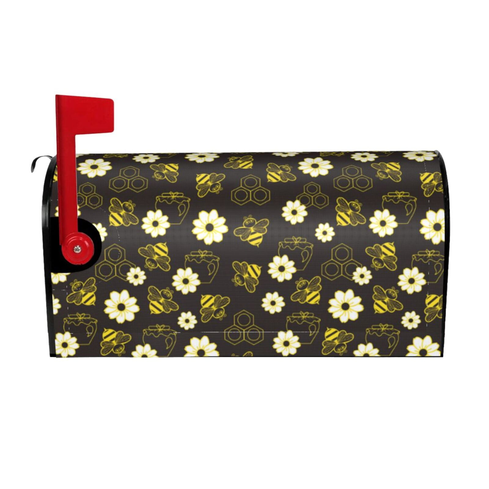 Mailbox Covers Magnetic Standard Size - Honey Bees With Flowers ...