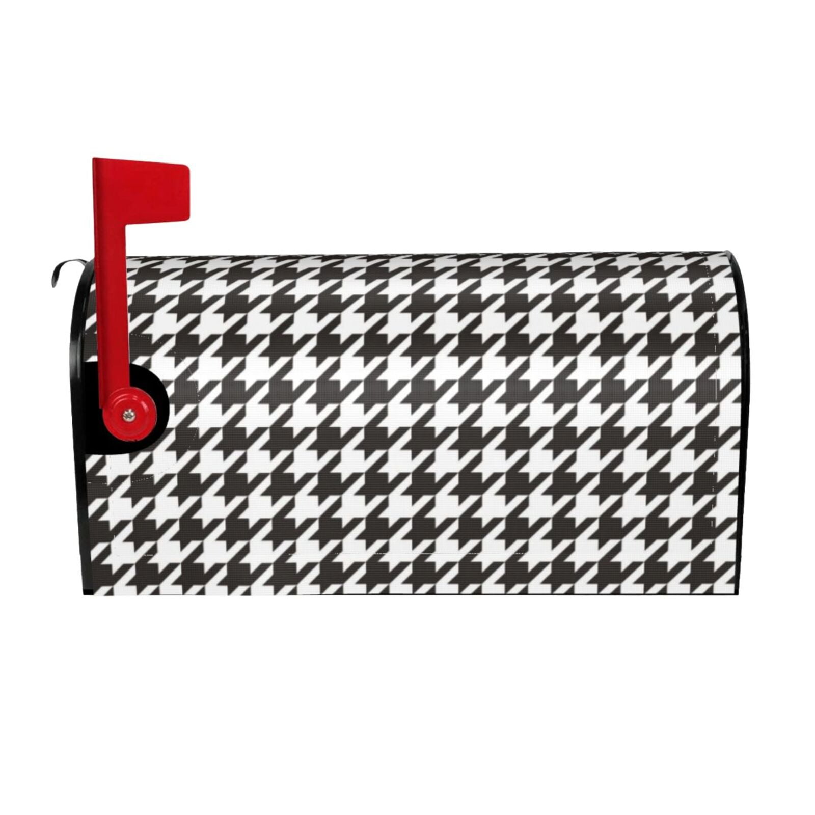 Mailbox Covers Magnetic Standard Size - Houndstooth Black And White ...