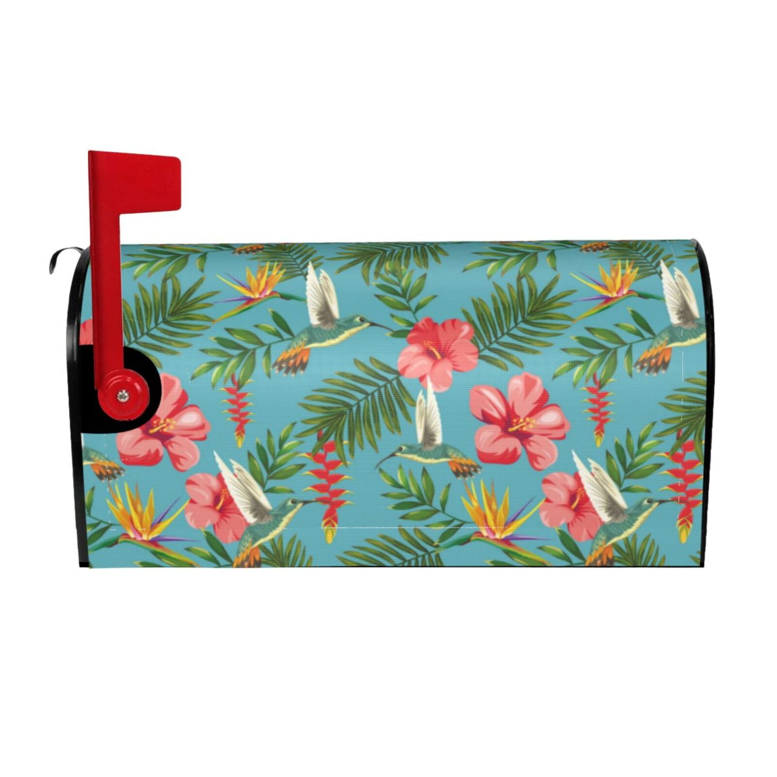 Mailbox Covers Magnetic Standard Size - Hummingbird Green Leaf Red ...