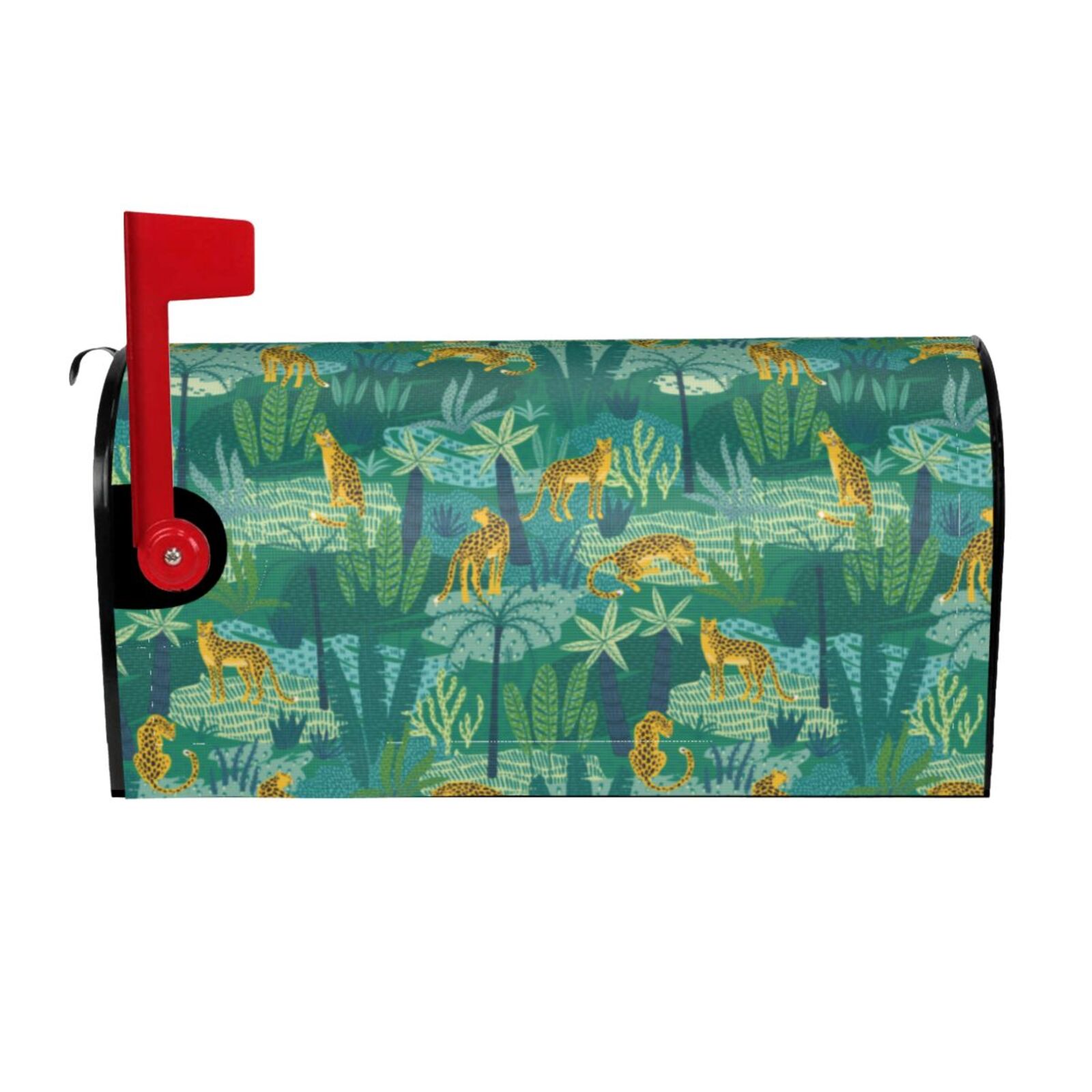 Mailbox Covers Magnetic Standard Size - Jungle leopard Waterproof ...