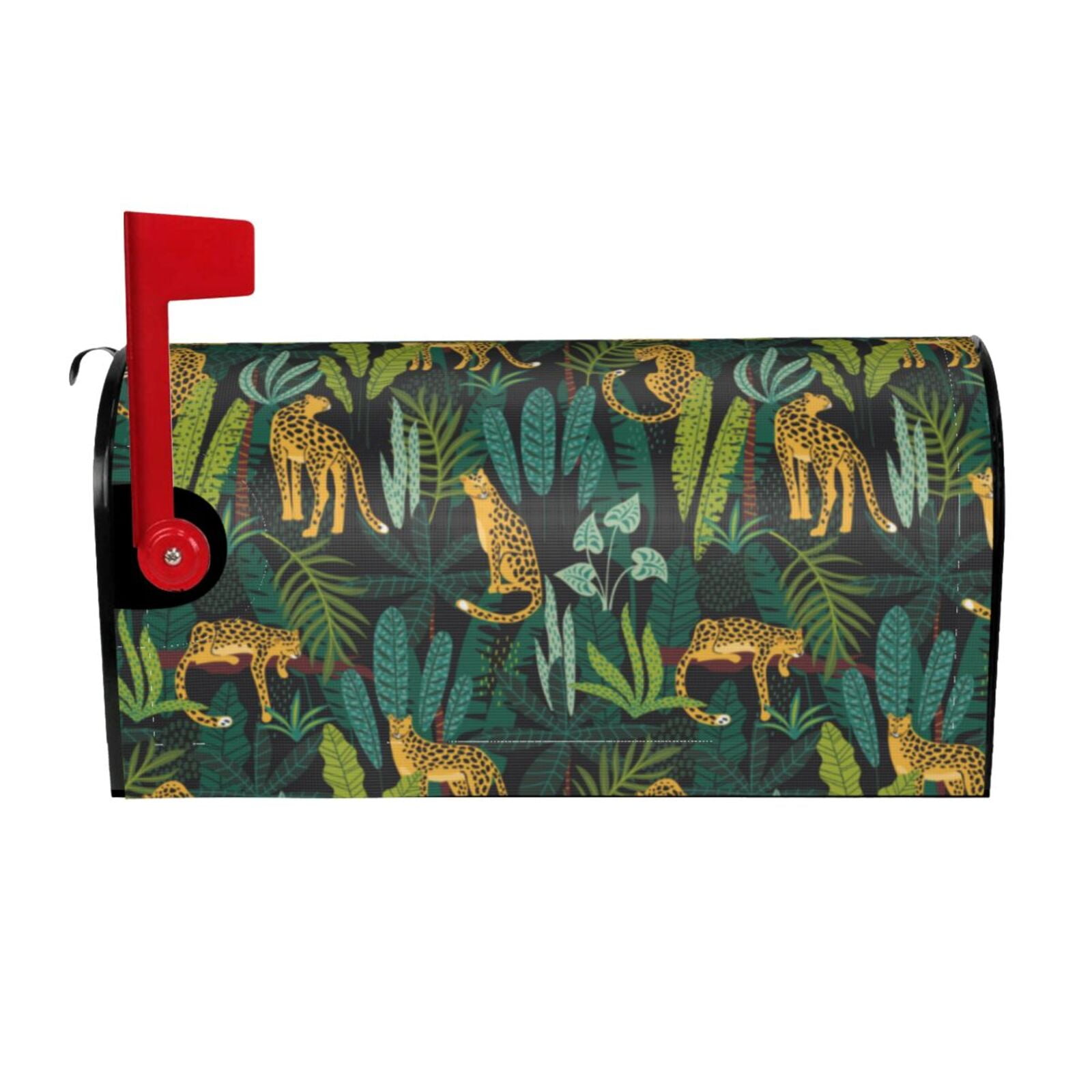 Mailbox Covers Magnetic Standard Size - Jungle leopard yellow ...
