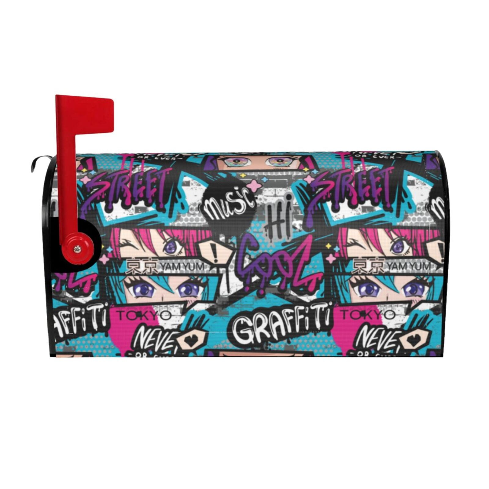 Mailbox Covers Magnetic Standard Size - Kawaii Cartoon Eyes Waterproof ...