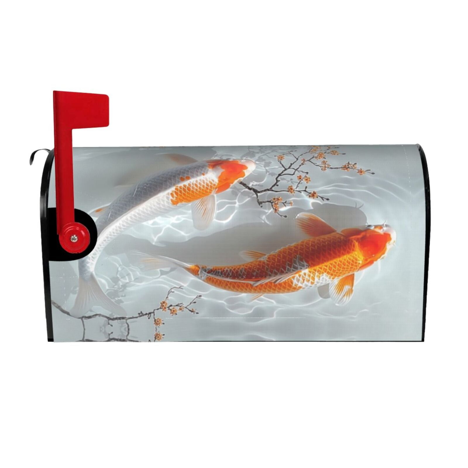 Mailbox Covers Magnetic Standard Size - Koi Fish Water Waterproof ...