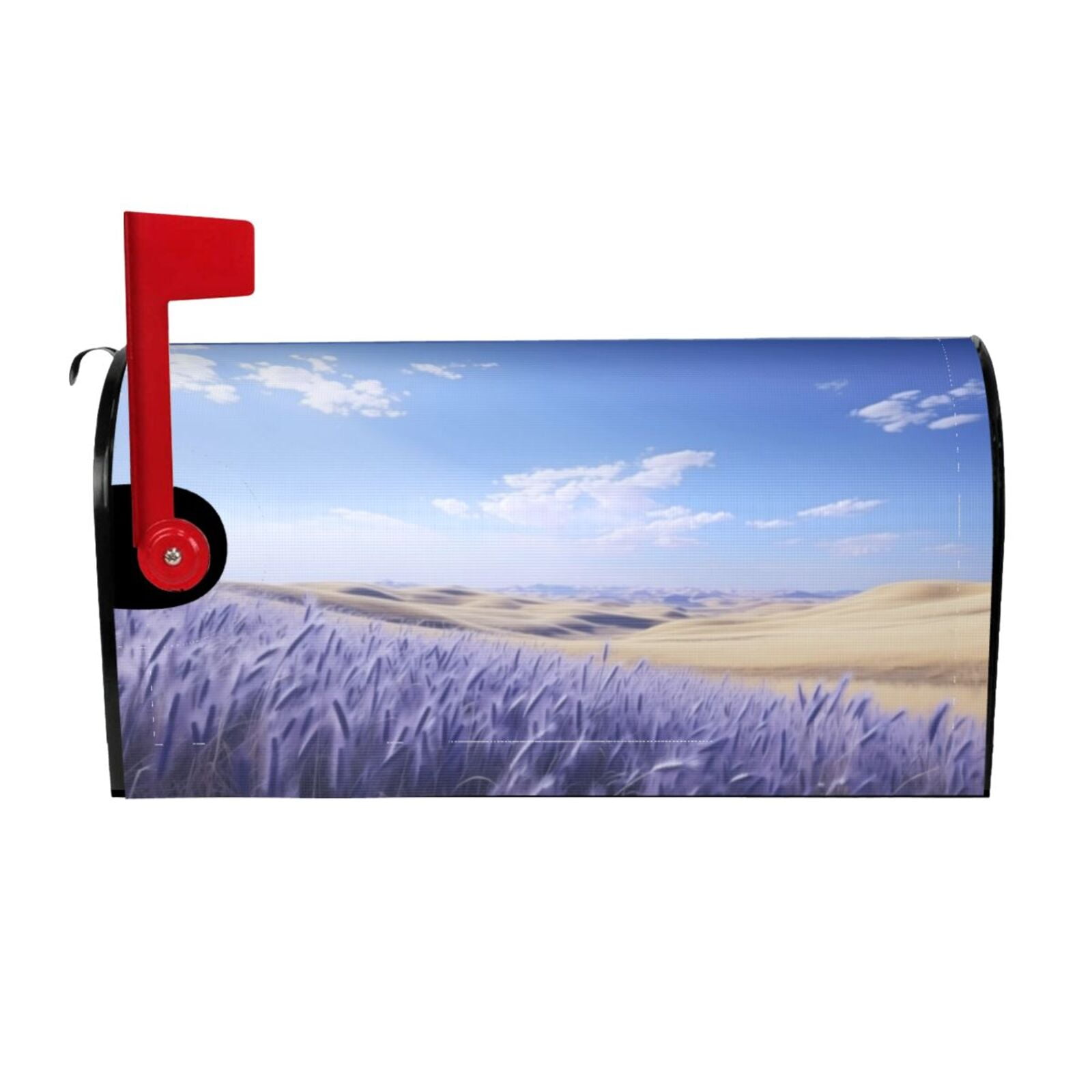 Mailbox Covers Magnetic Standard Size - Lavender Fields Under Blue Sky ...