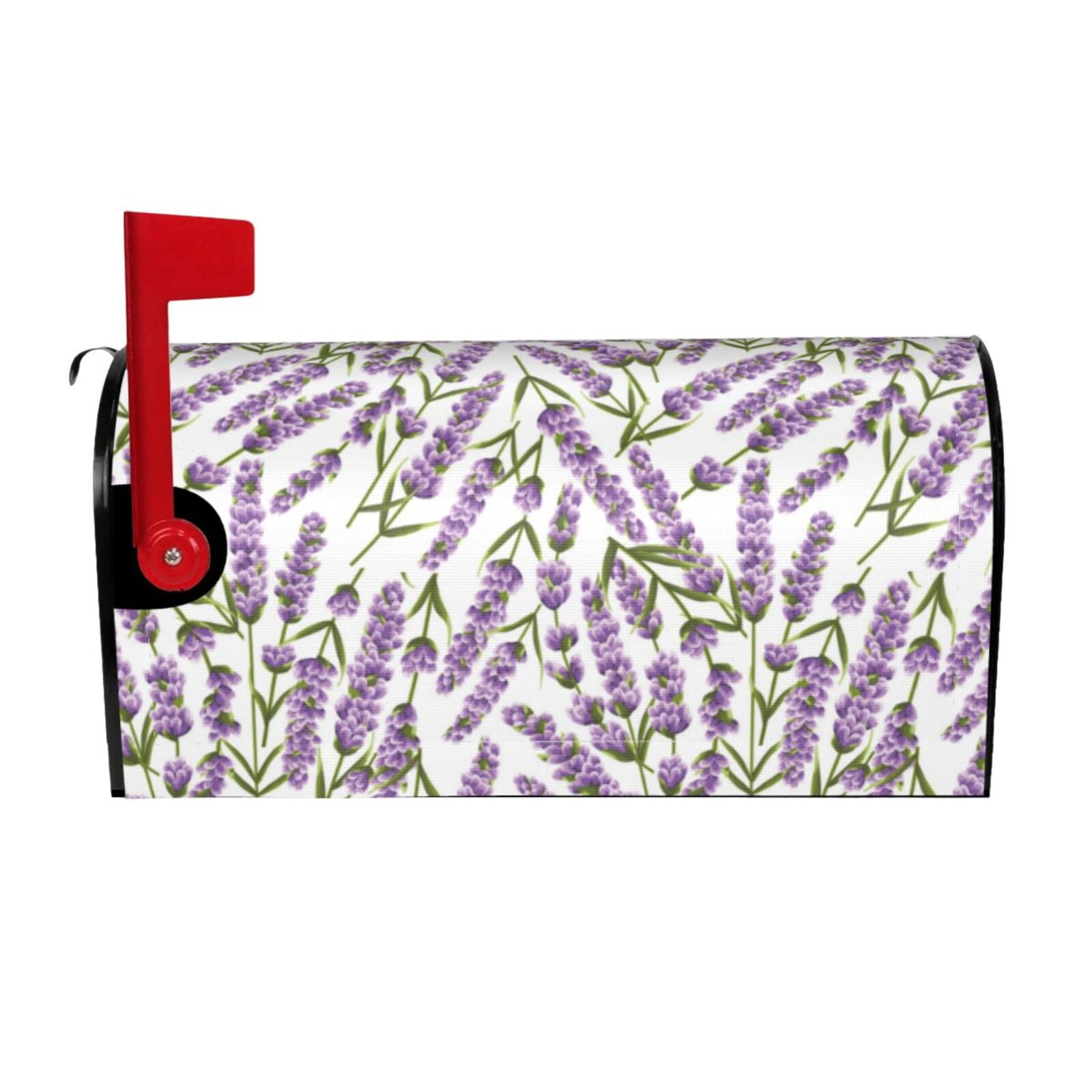 Mailbox Covers Magnetic Standard Size - Lavender Flowers Leaves ...