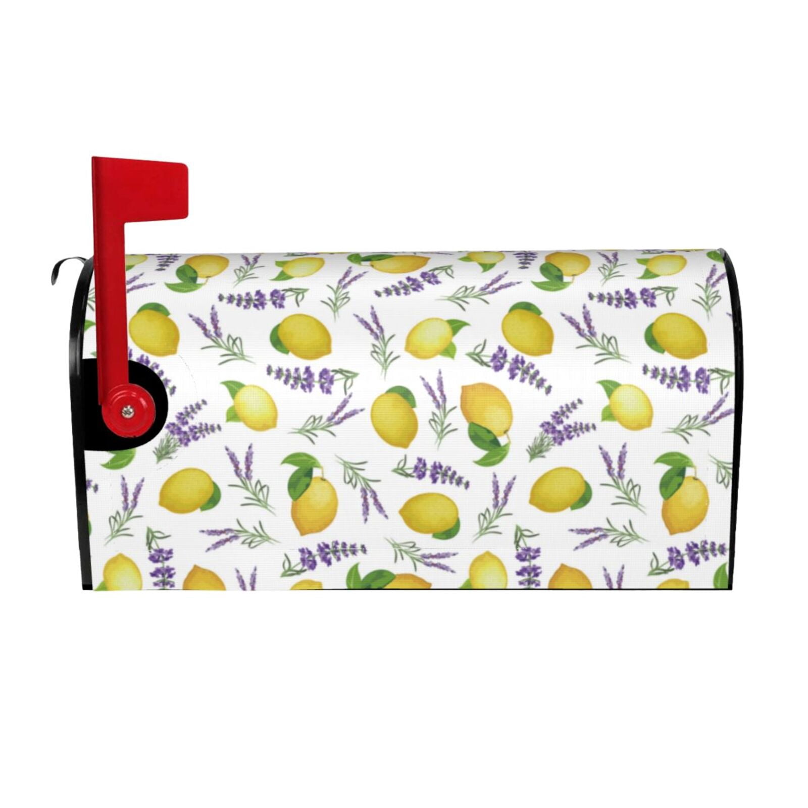 Mailbox Covers Magnetic Standard Size - Lemon Lavender Flowers ...