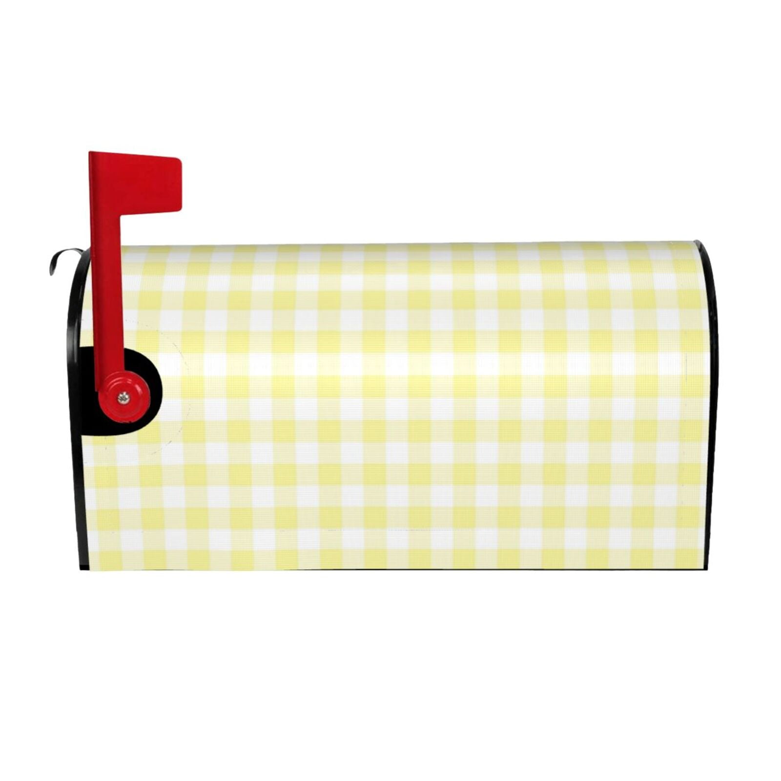 Mailbox Covers Magnetic Standard Size - Lemon Yellow Checkboard ...