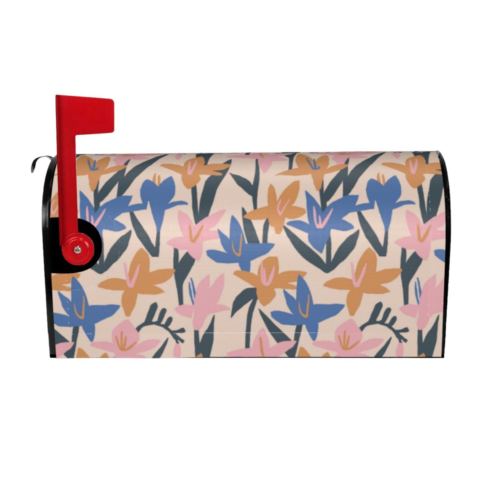 Mailbox Covers Magnetic Standard Size - Lilies Flowers Blue Yellow Pink ...