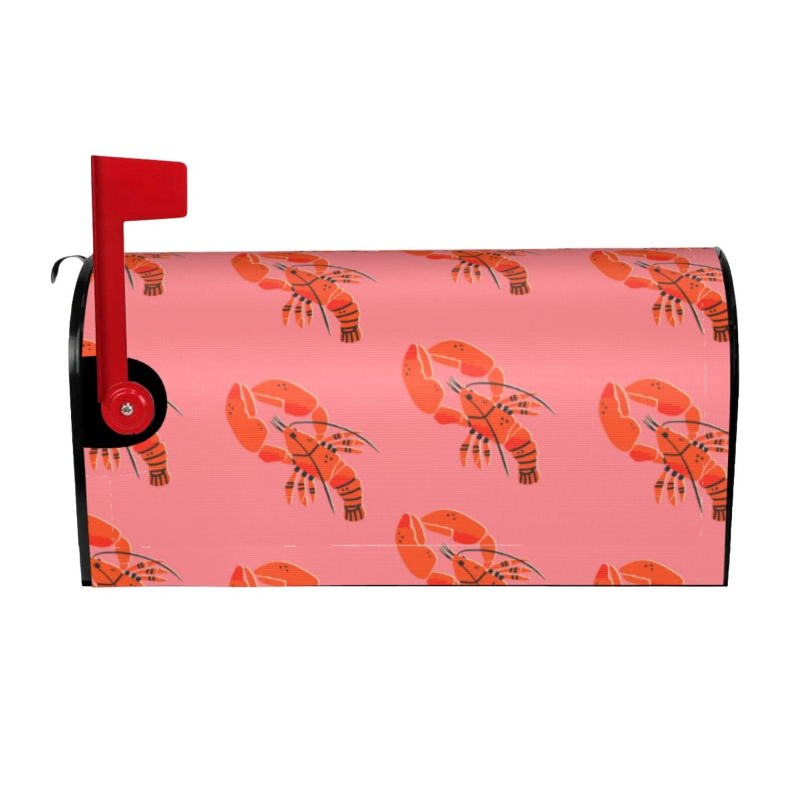 Mailbox Covers Magnetic Standard Size - Lobster Print Red Waterproof ...