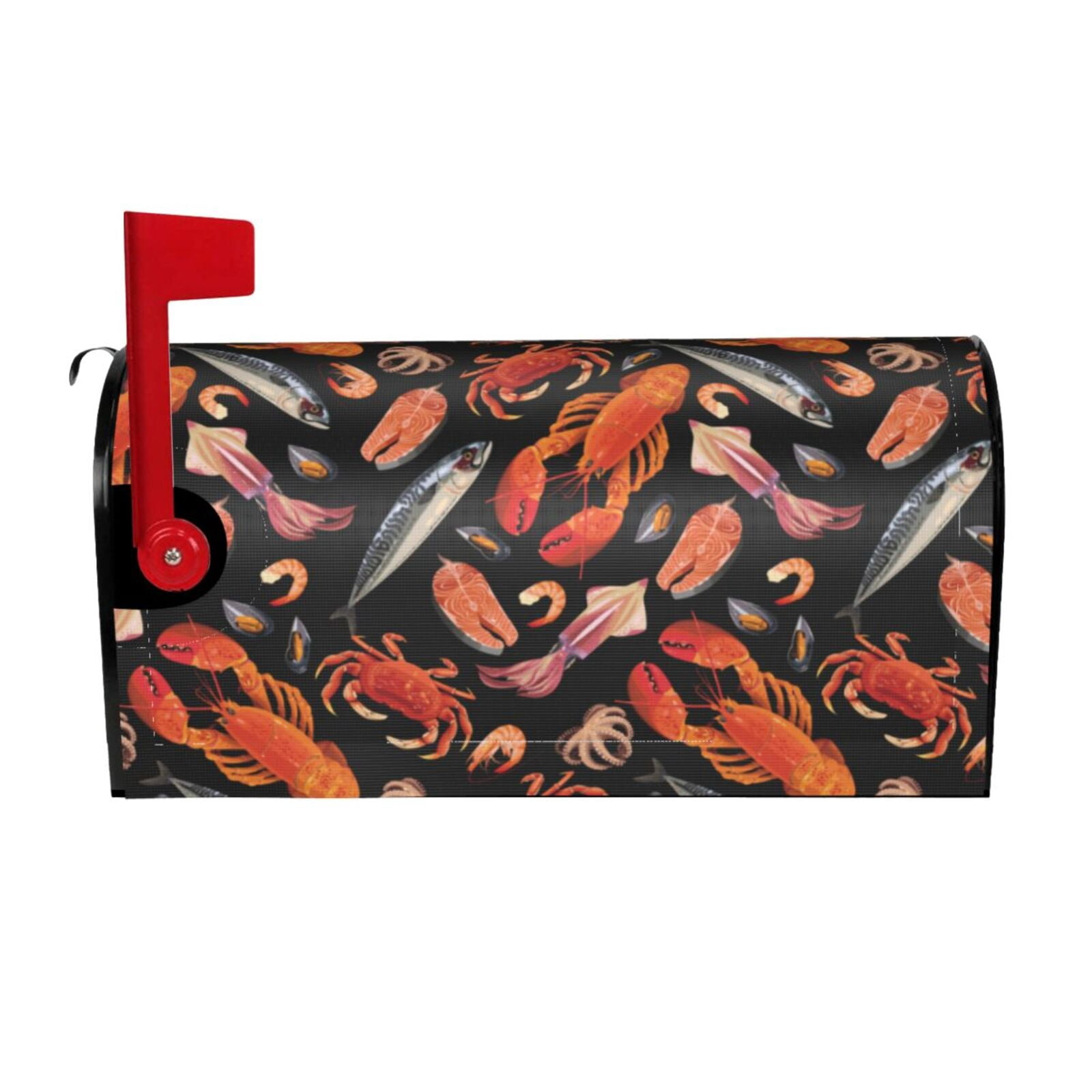 Mailbox Covers Magnetic Standard Size - Lobster Squid Crab Waterproof ...