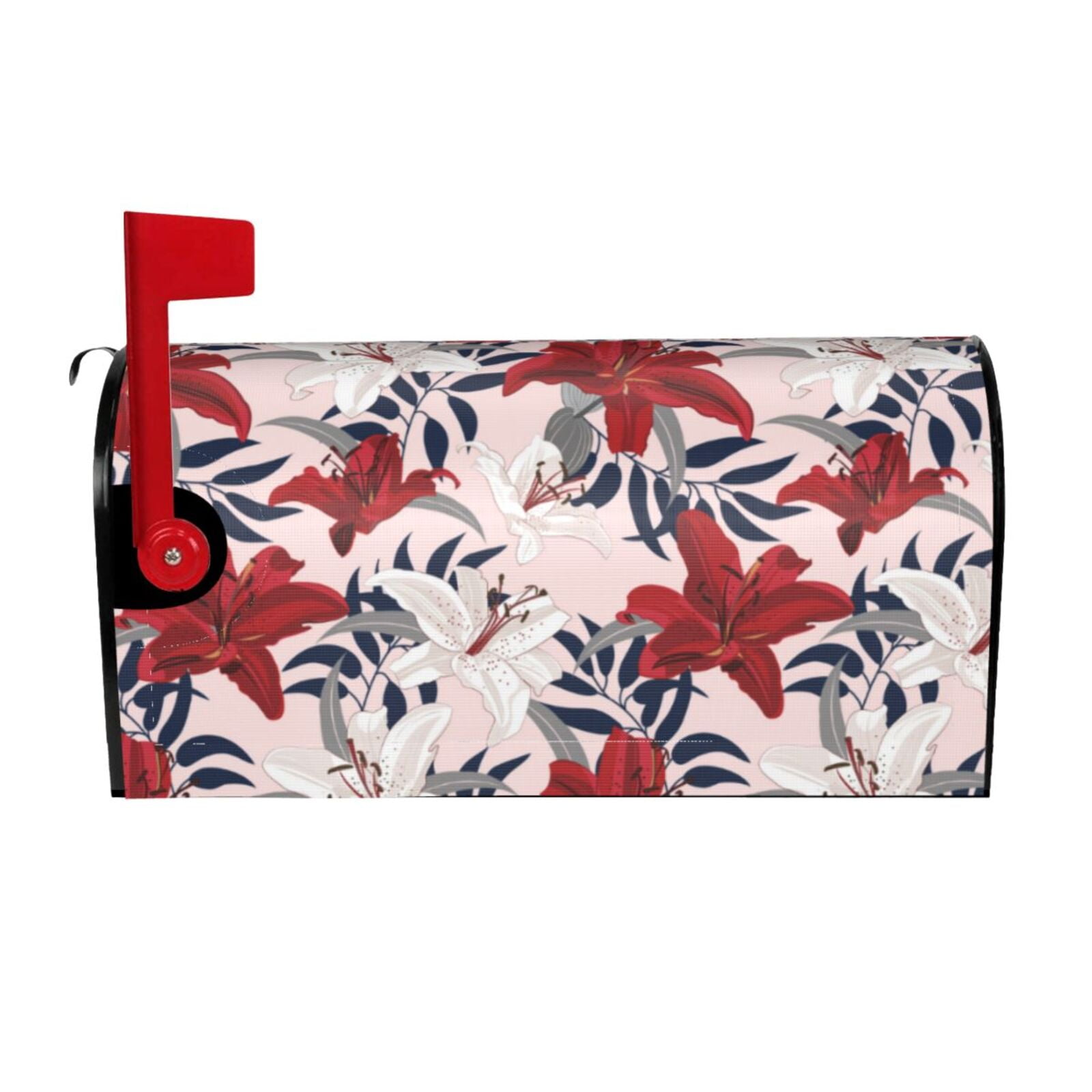 Mailbox Covers Magnetic Standard Size - Magenta Lilies Flowers ...