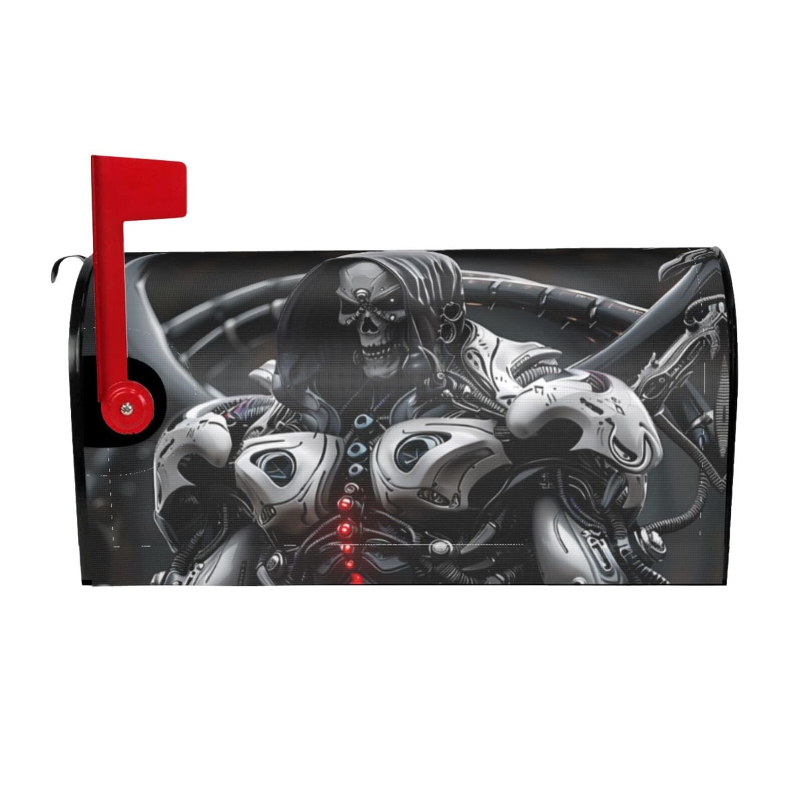 Mailbox Covers Magnetic Standard Size - Mecha Skeleton Warrior ...