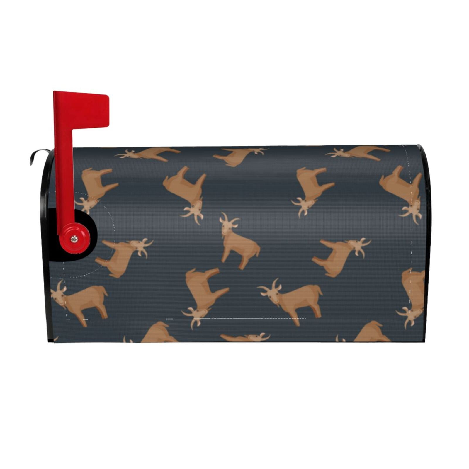 Mailbox Covers Magnetic Standard Size - Minimalist Cute Goat Cartoon ...