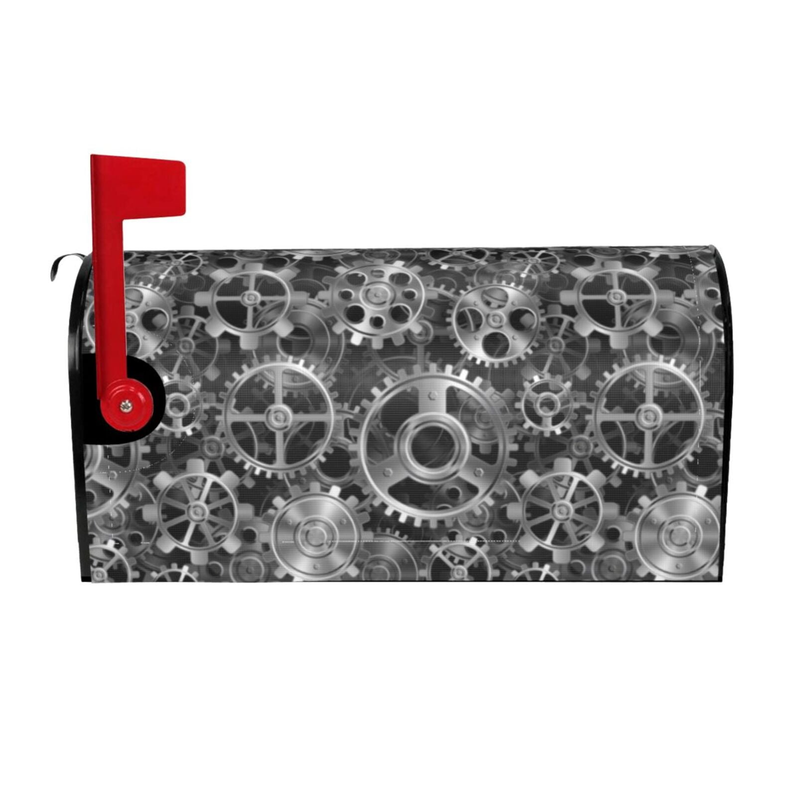 Mailbox Covers Magnetic Standard Size - Modern gear Pattern Waterproof ...