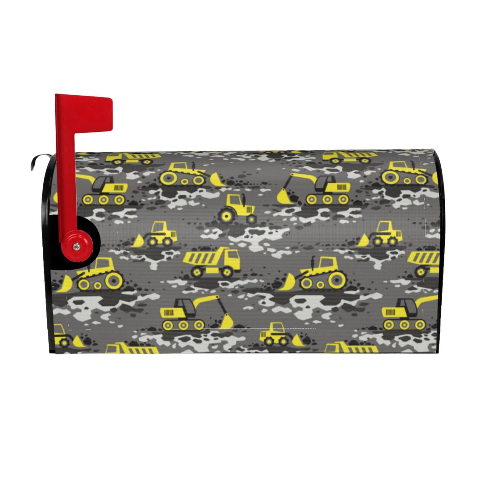 Mailbox Covers Magnetic Standard Size - Modern yellow excavator ...