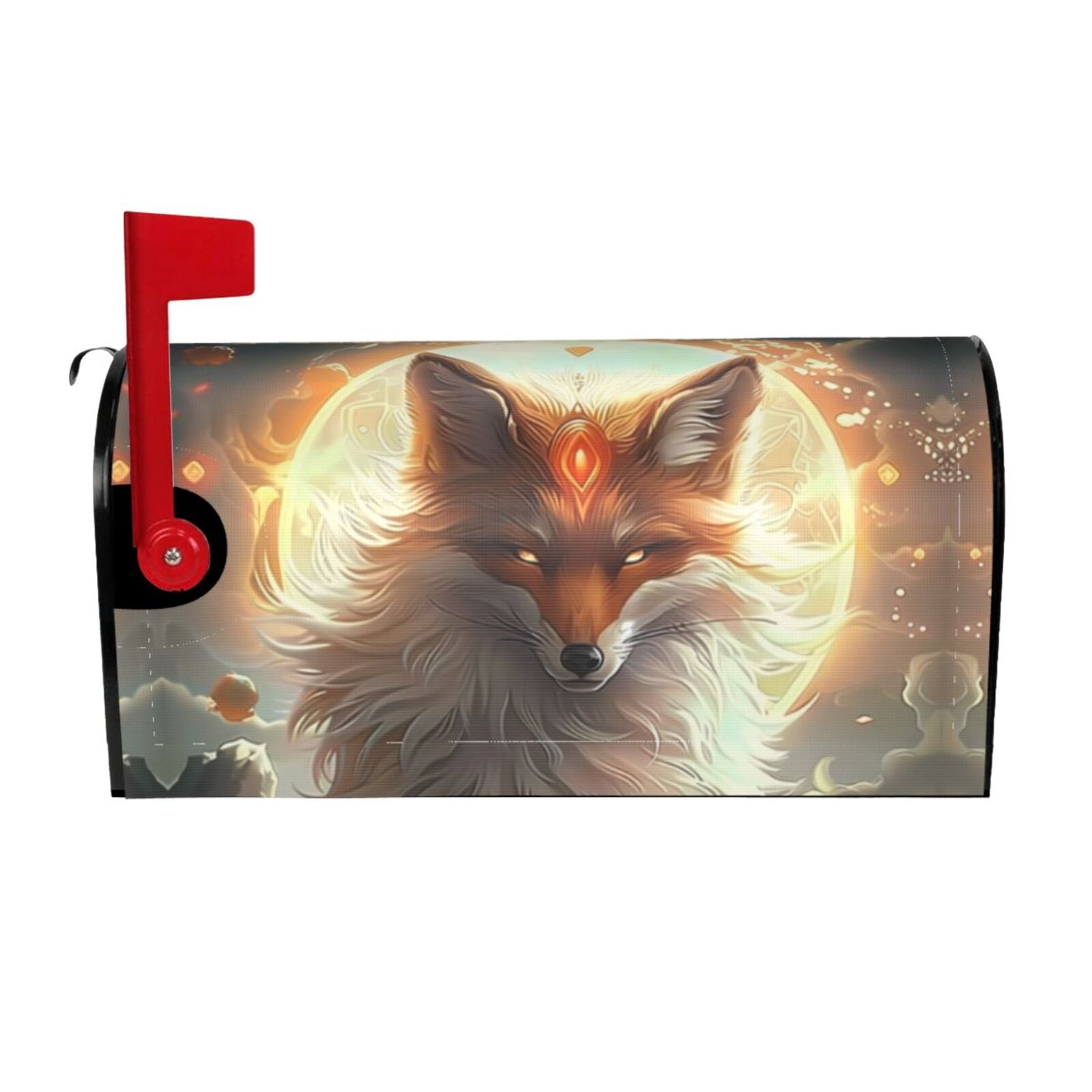 Mailbox Covers Magnetic Standard Size - Mystic Fox With Halo Waterproof ...