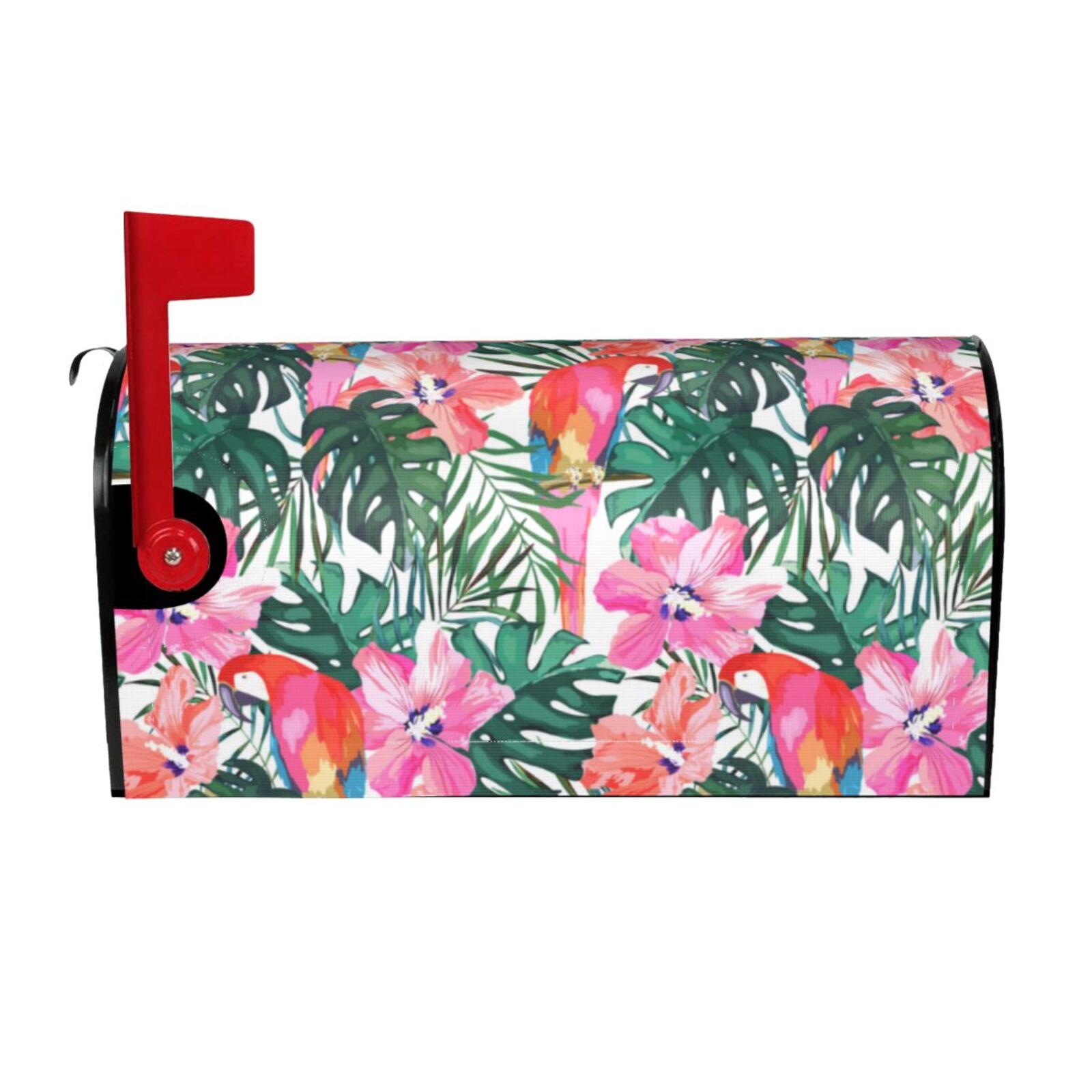 Mailbox Covers Magnetic Standard Size - Painted Cute Parrot Flower ...