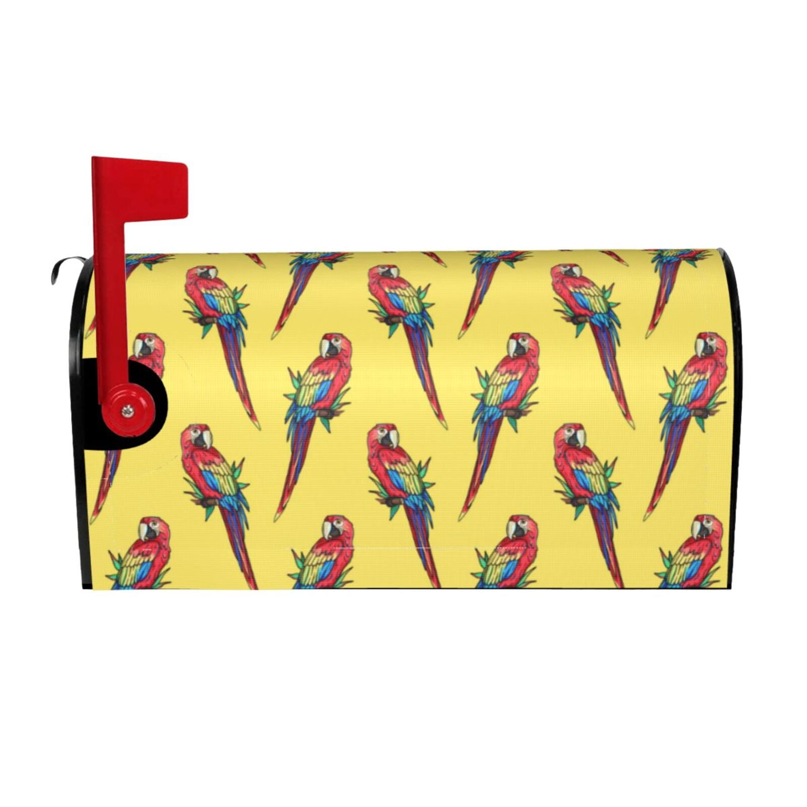 Mailbox Covers Magnetic Standard Size - Painted colorful cute parrots ...