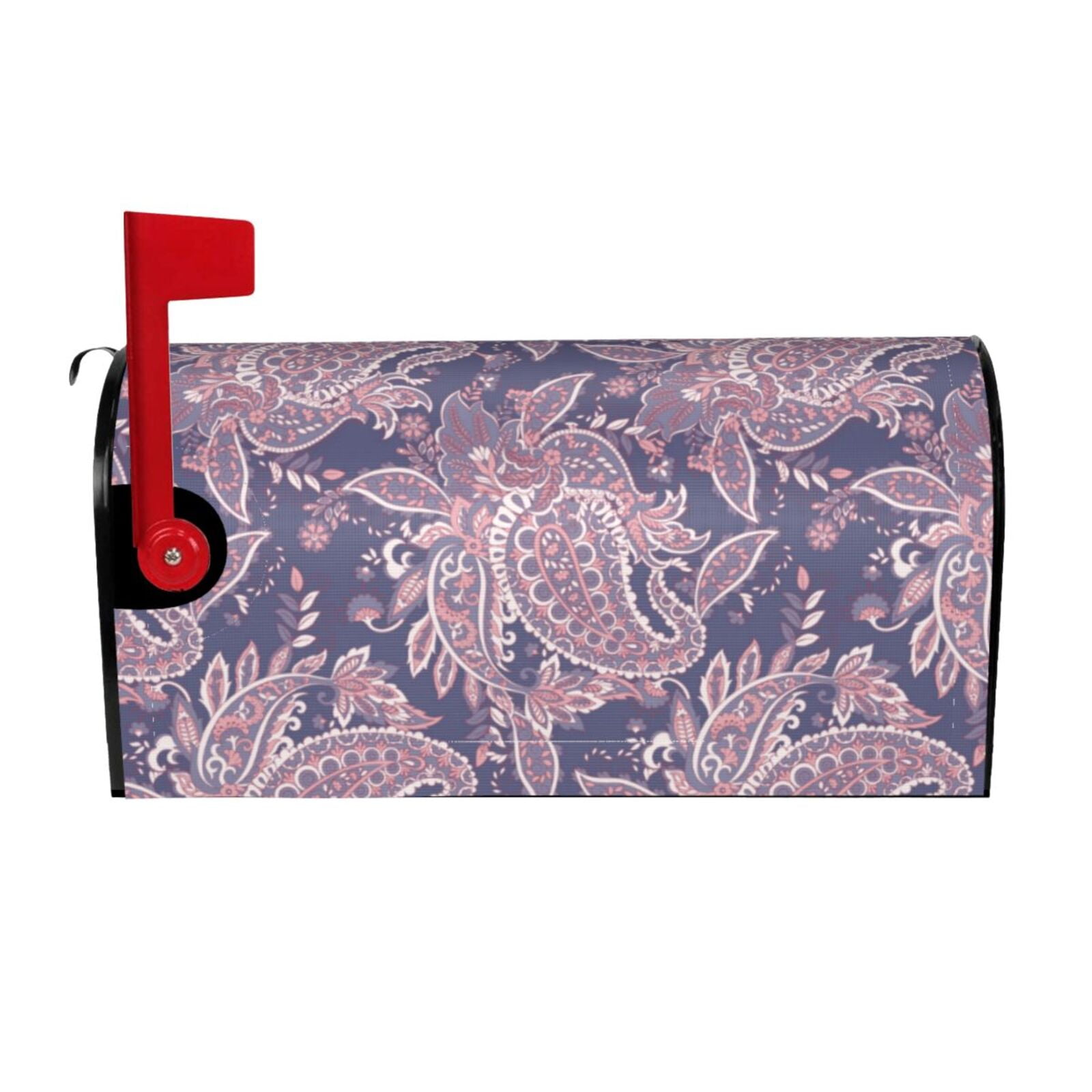 Mailbox Covers Magnetic Standard Size - Paisley Purple Waterproof ...