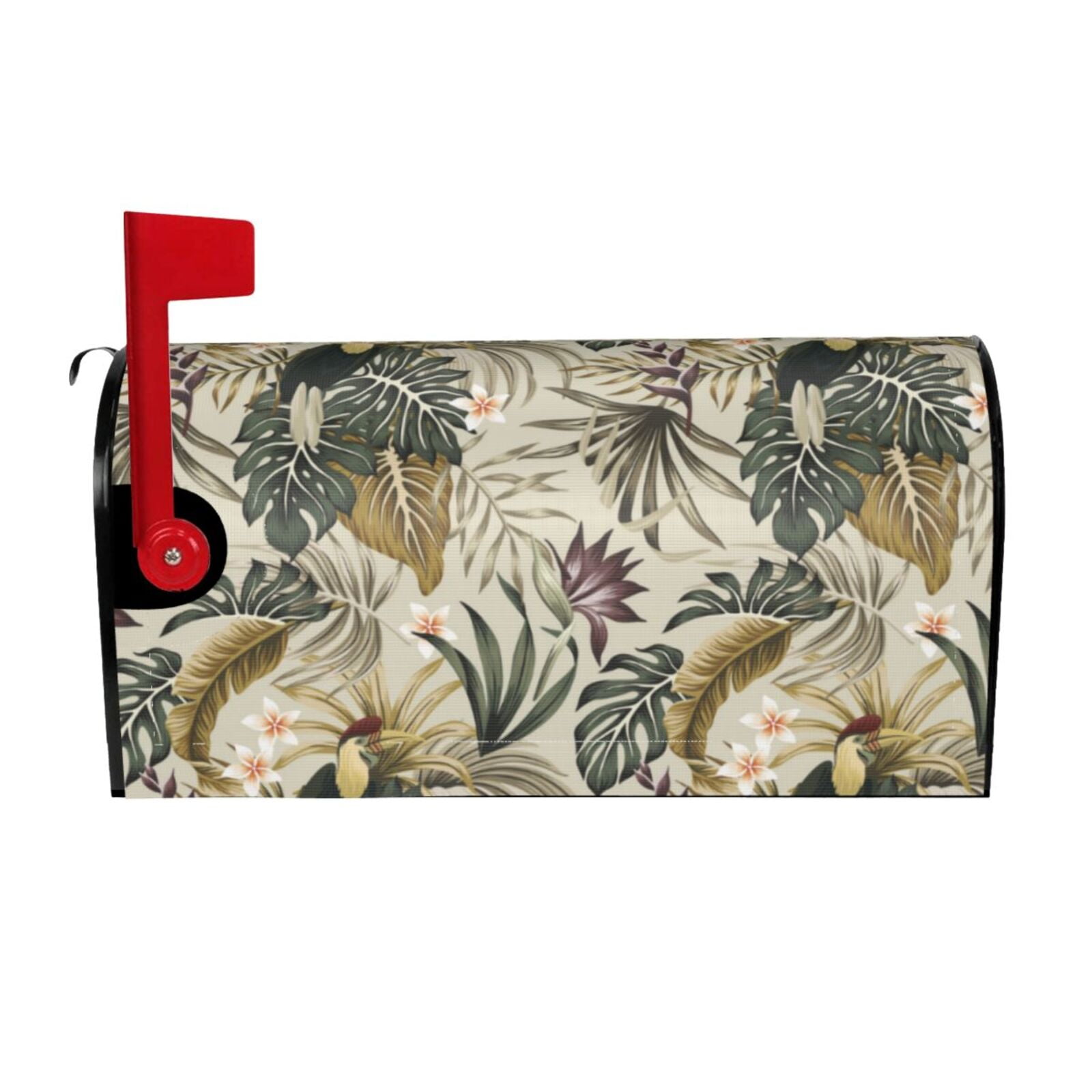 Mailbox Covers Magnetic Standard Size - Parrot Bird Tropical Plant ...