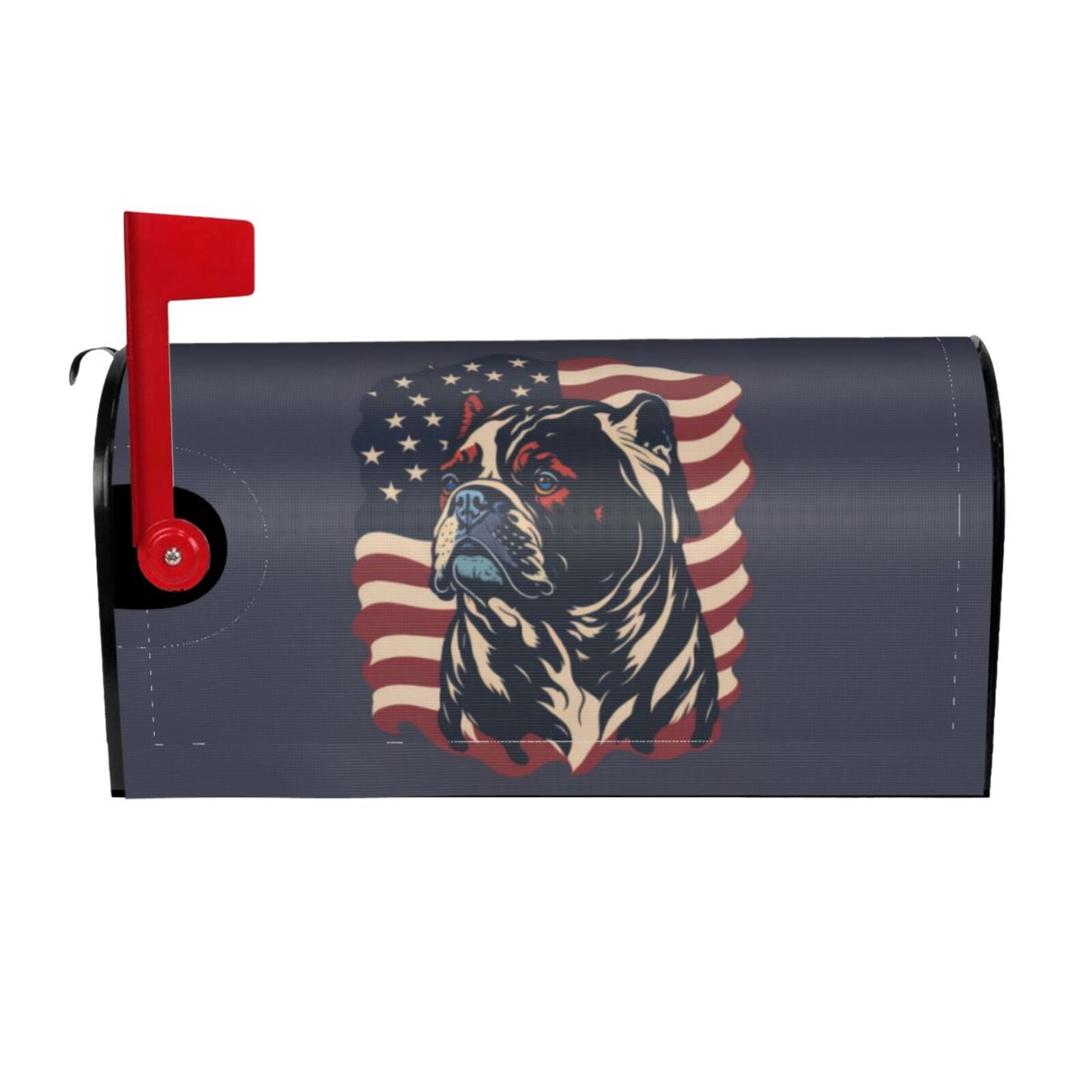 Mailbox Covers Magnetic Standard Size - Patriotic Bulldog Art ...