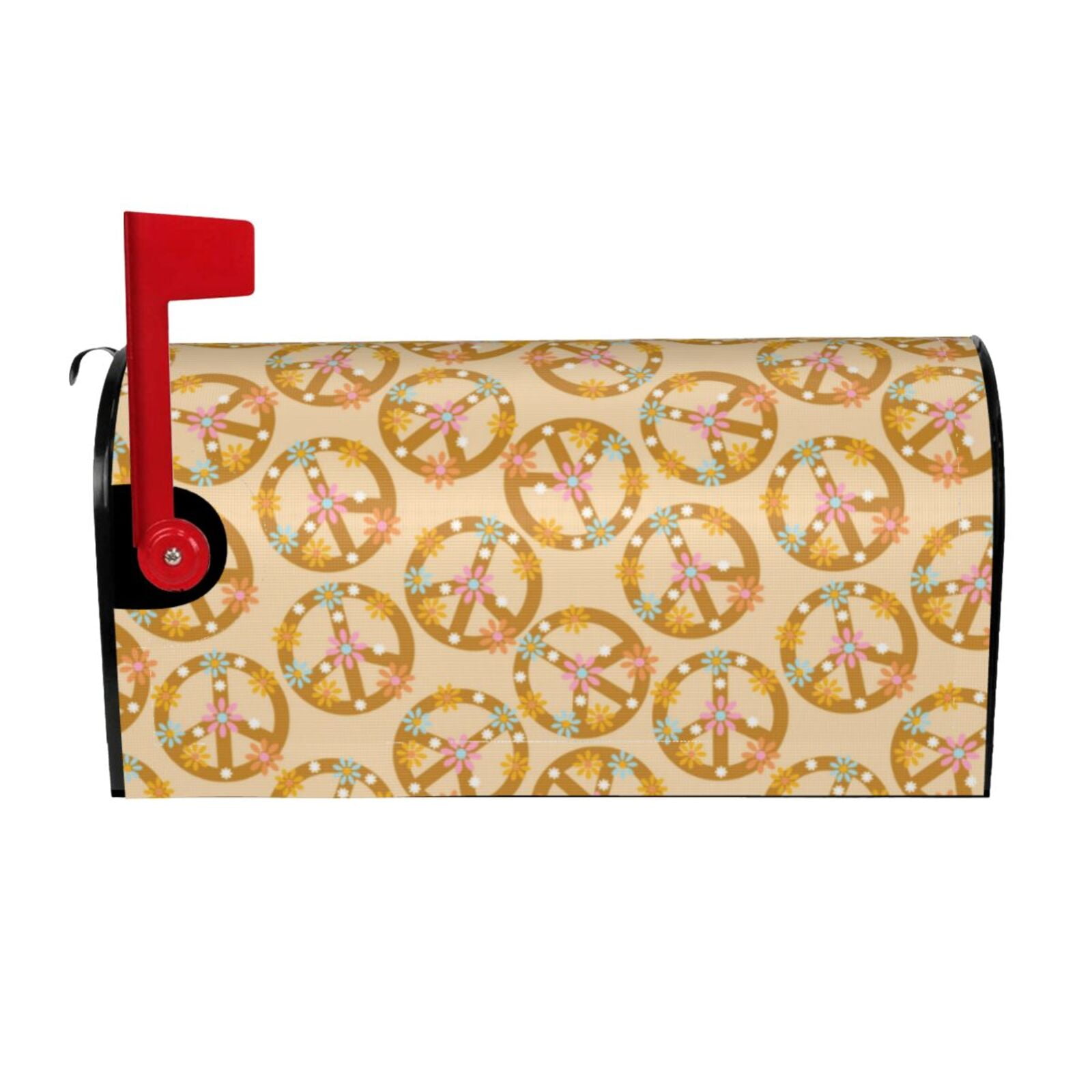Mailbox Covers Magnetic Standard Size - Peace Sign flower yellow ...