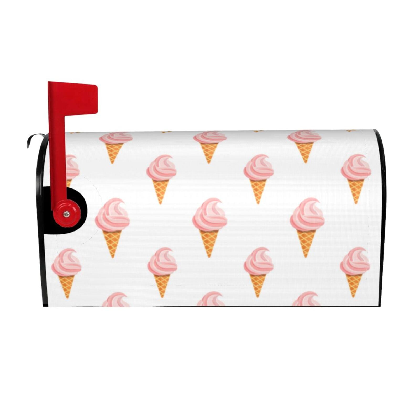 Mailbox Covers Magnetic Standard Size - Pink Ice Cream Print Waterproof ...