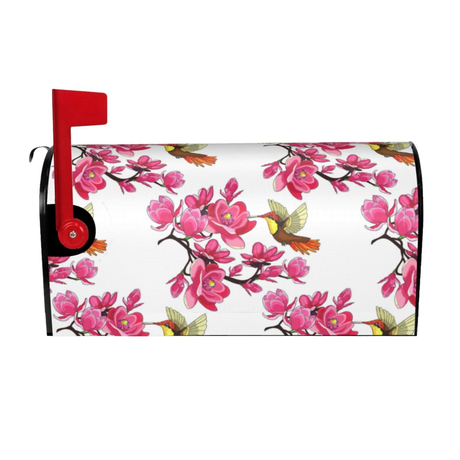 Mailbox Covers Magnetic Standard Size - Pink Magnolia Hummingbird ...