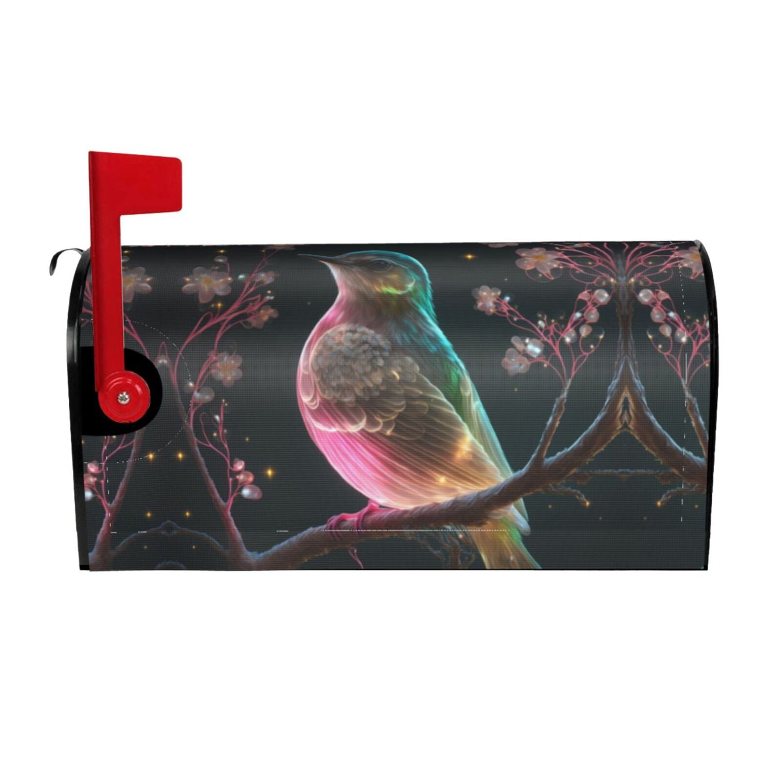 Mailbox Covers Magnetic Standard Size - Pink Patterned Bird D ...