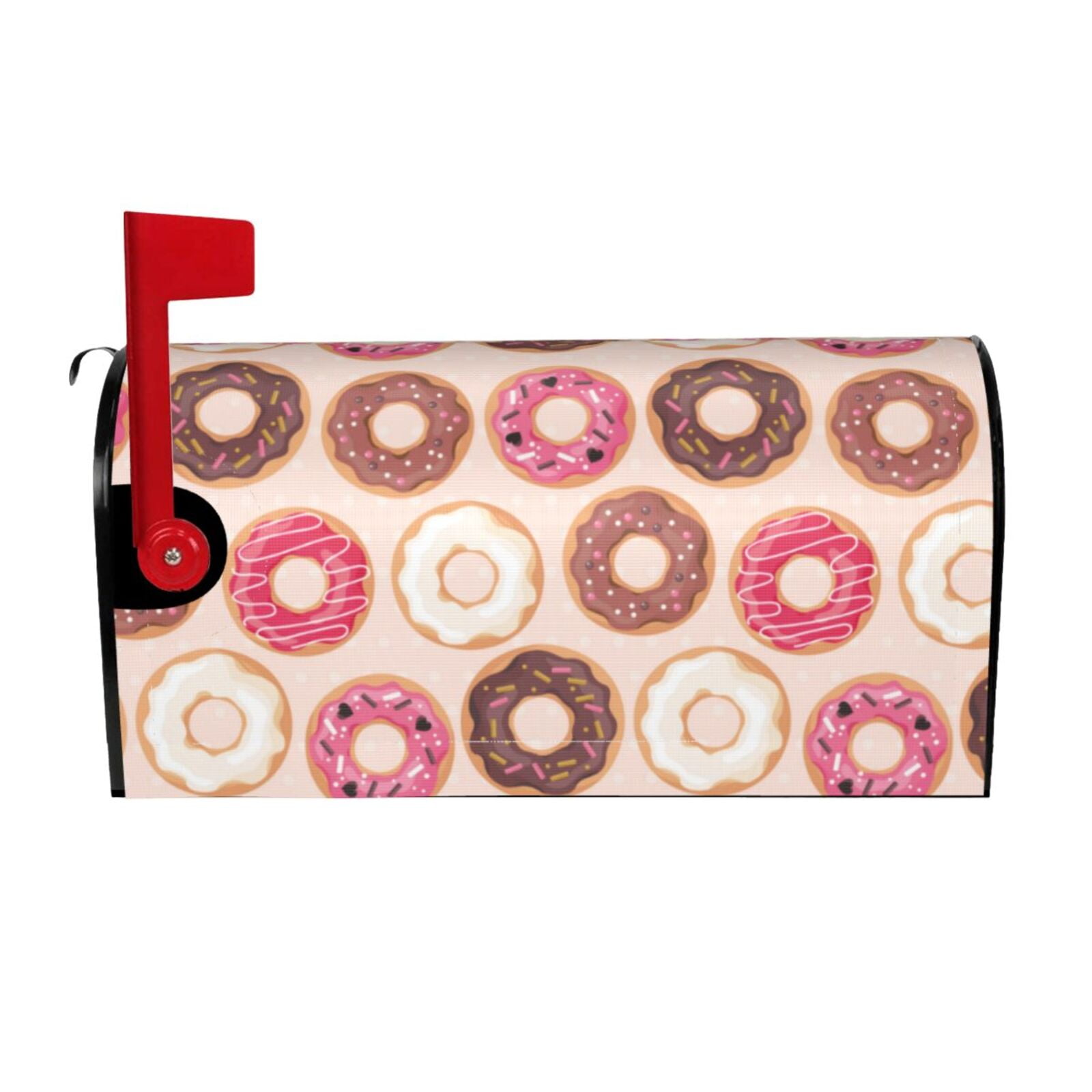 Mailbox Covers Magnetic Standard Size - Pink White Brown Doughnuts ...