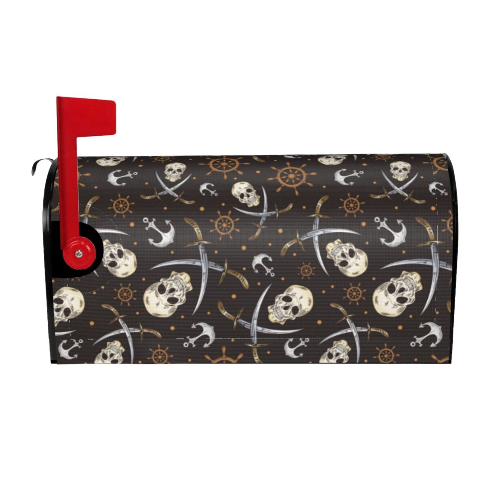Mailbox Covers Magnetic Standard Size - Pirate Skulls Waterproof ...
