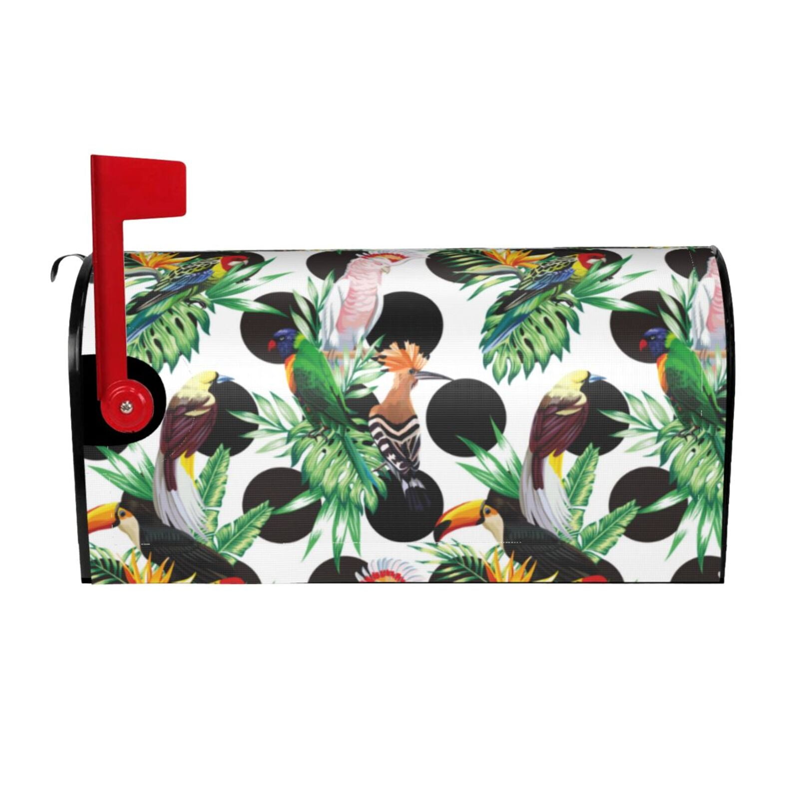 Mailbox Covers Magnetic Standard Size - Polka Dot Parrot Toucan Leaf ...