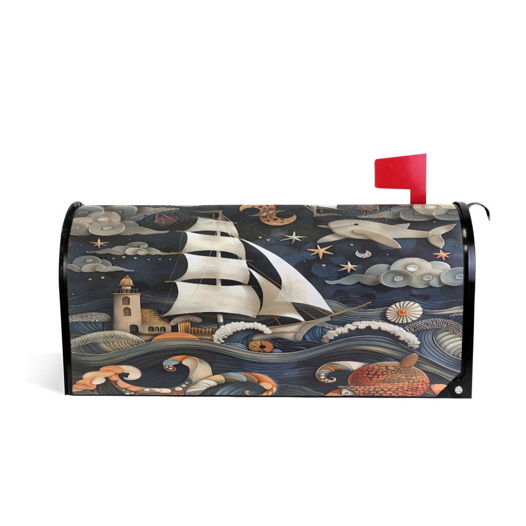 Mailbox Covers Magnetic Standard Size Post Box Cover Wrap Outside ...