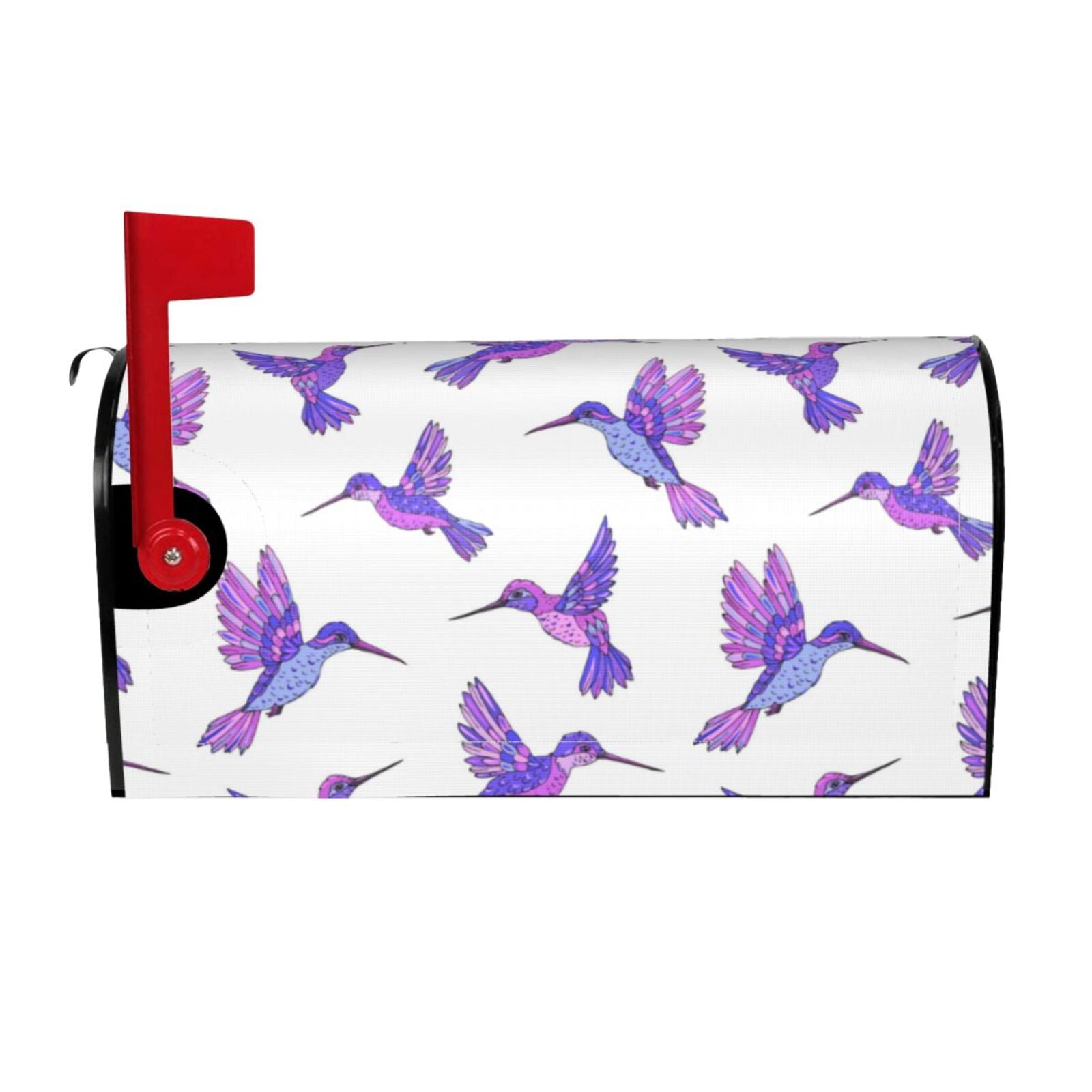 Mailbox Covers Magnetic Standard Size - Purple Hummingbird Waterproof ...