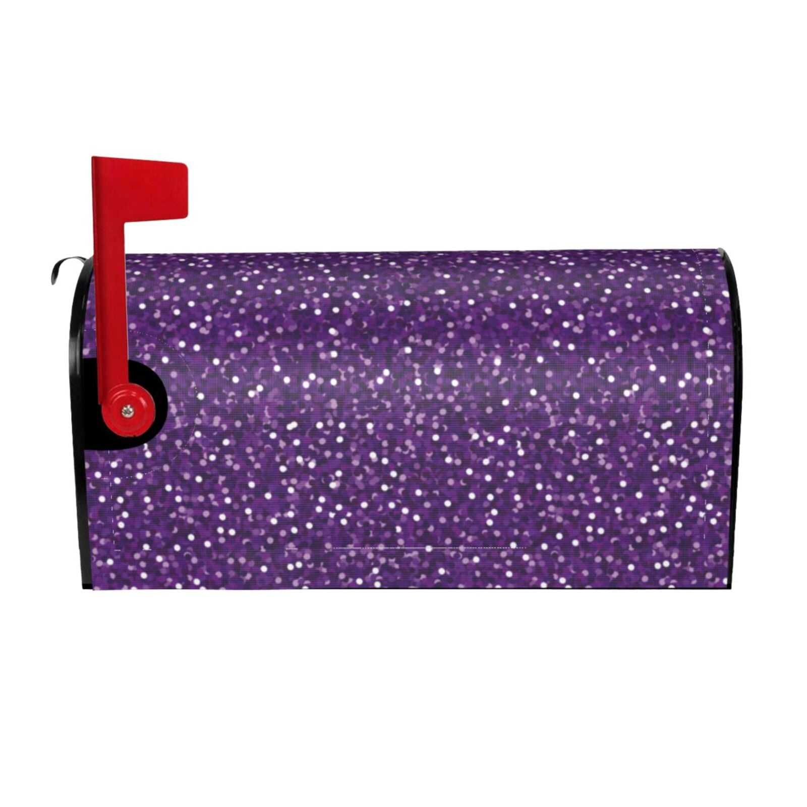 Mailbox Covers Magnetic Standard Size - Purple glitter Lightning Print ...